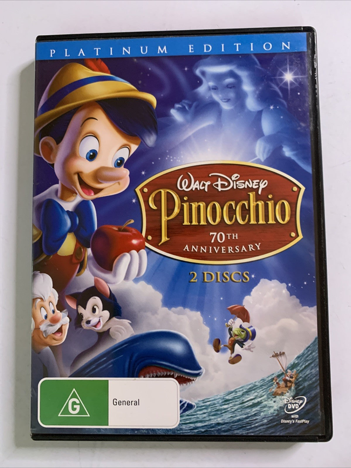 Pinocchio (Platinum Edition, DVD, 1940, 2-Discs) Disney Animation Regi ...