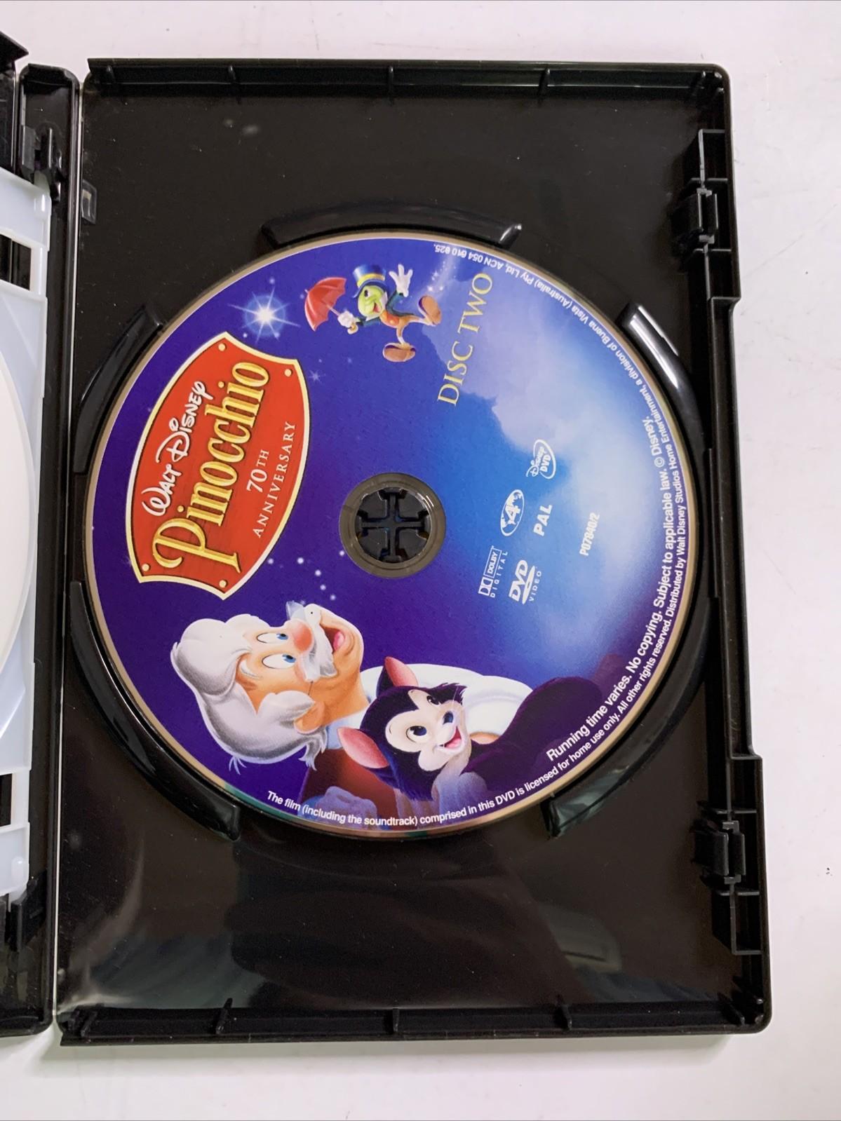 Pinocchio (Platinum Edition, DVD, 1940, 2-Discs) Disney Animation Regi ...