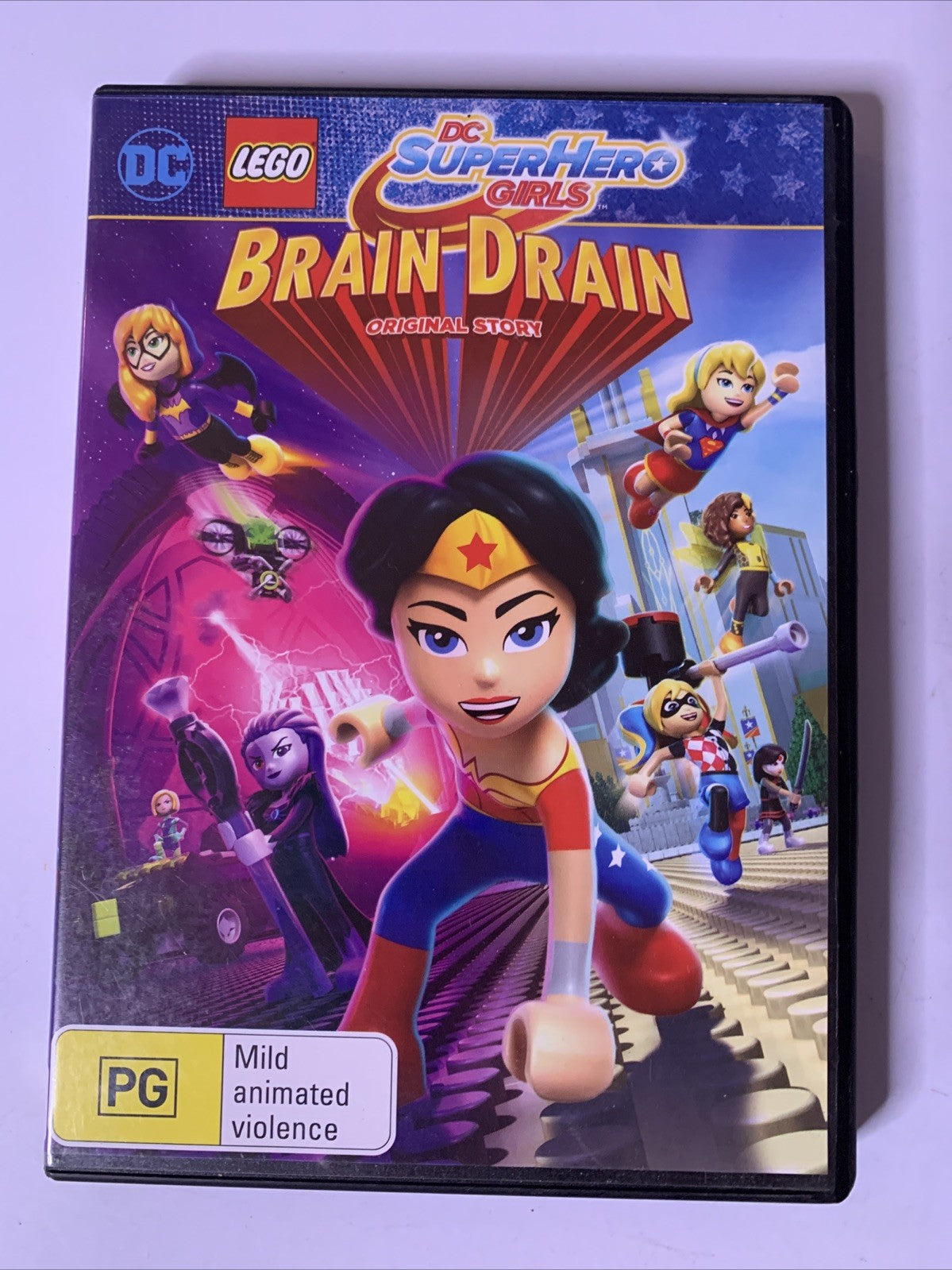 LEGO DC Super Hero Girls: Brain Drain (DVD, 2016) Animation Region 4 ...