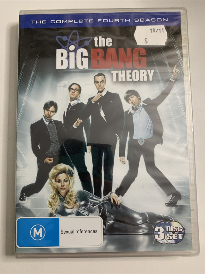 The Big Bang Theory : Season 4 (DVD, 2011) Region 4 NEW Sealed – Retro Unit