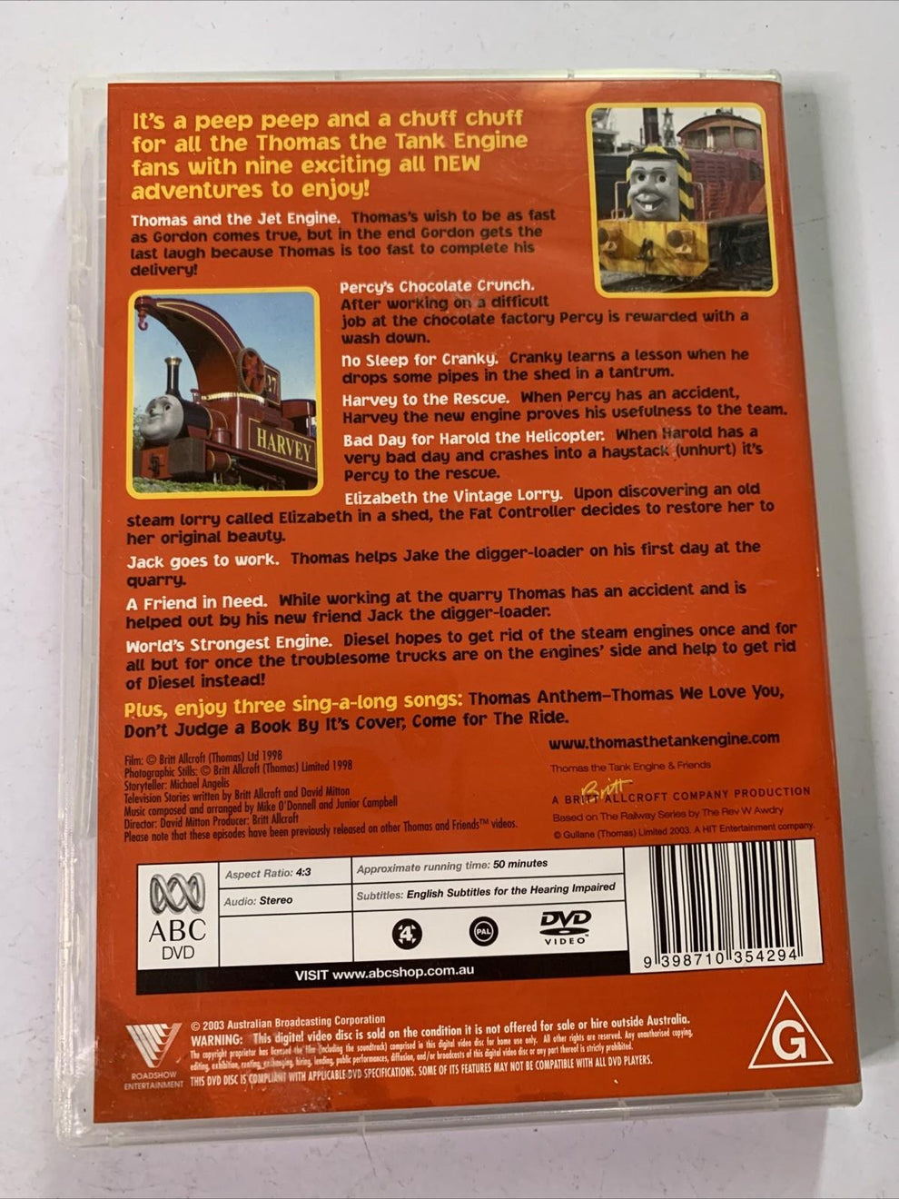 Thomas & Friends: Thomas And The Jet Engine (DVD, 1998) ABC Region 4 ...