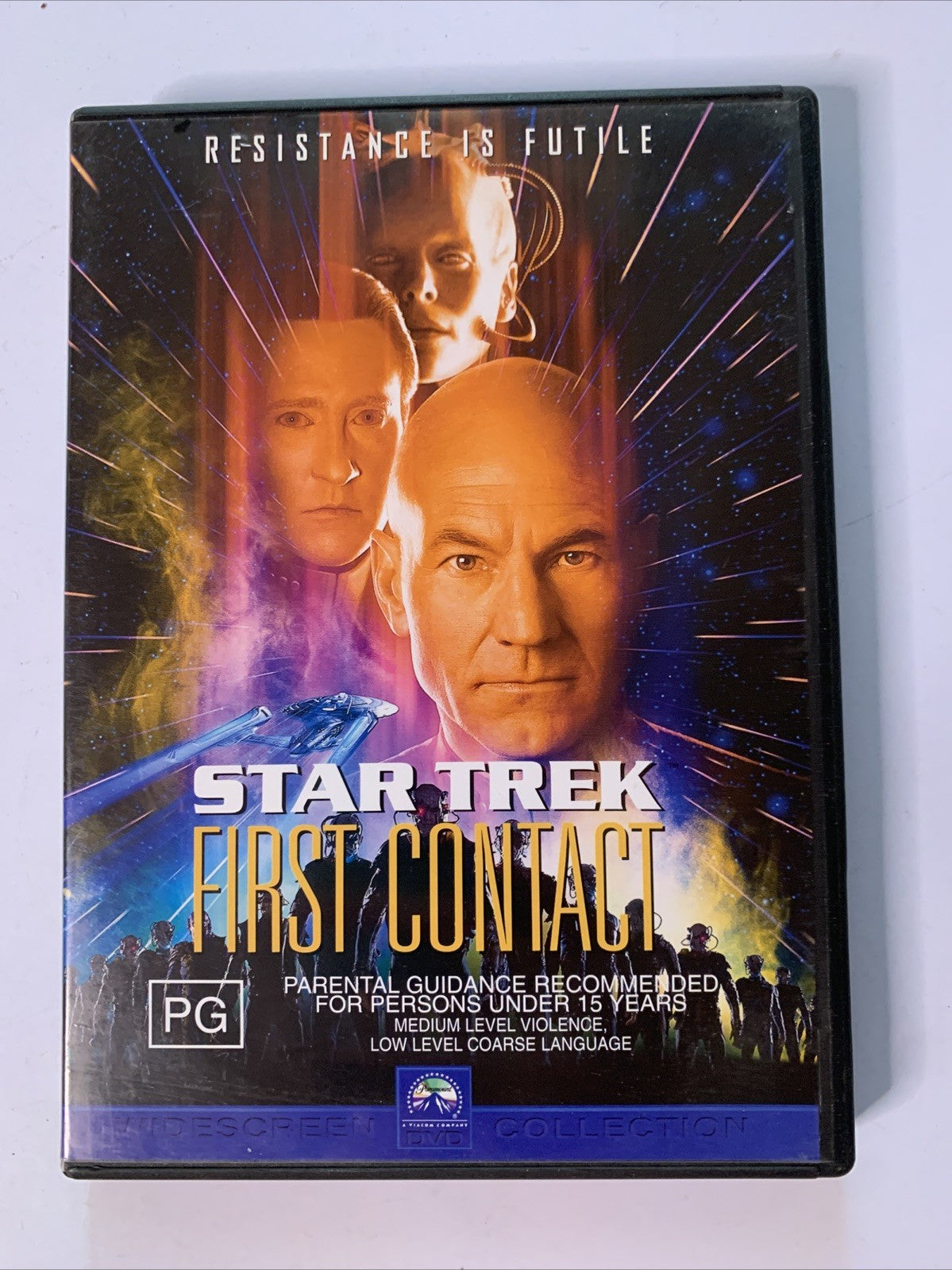 Star Trek: First Contact (DVD, 1996) Patrick Stewart Region 4 – Retro Unit