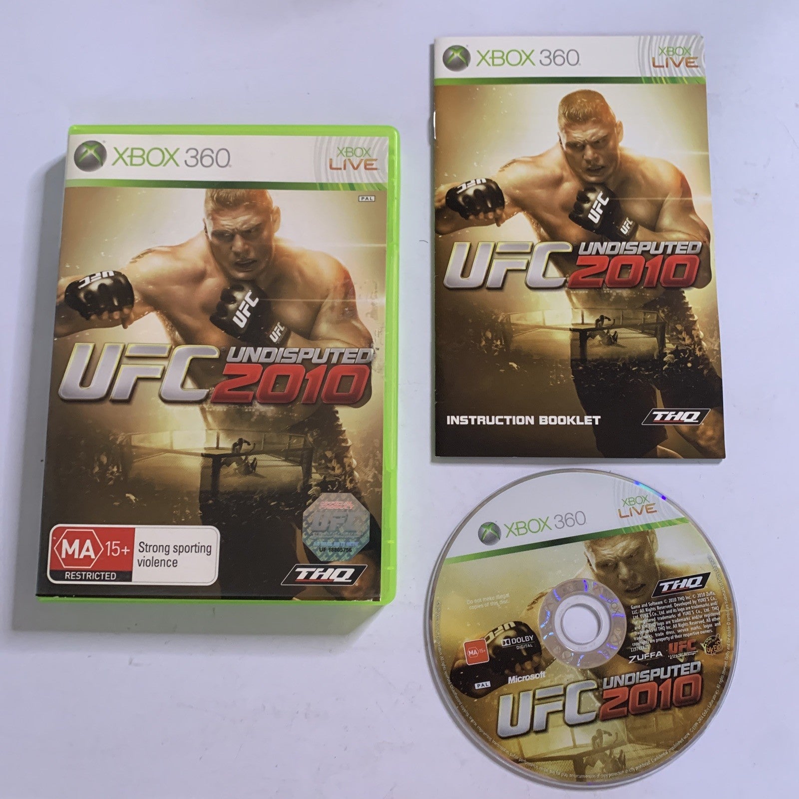 UFC Undisputed 2010 Microsoft XBOX 360 PAL Game Complete – Retro Unit