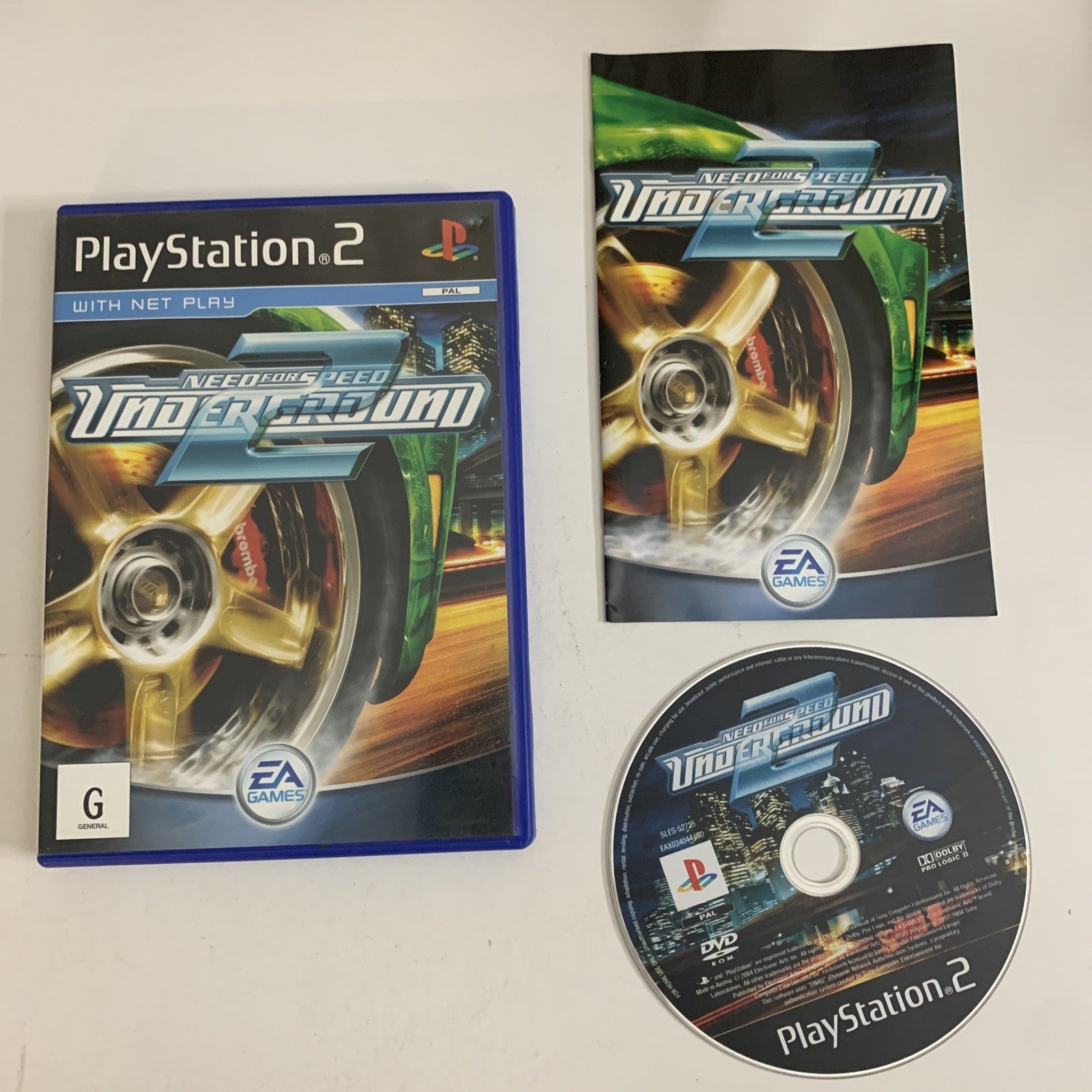 Need for Speed Underground 2 PS2 Sony PlayStation 2 PAL 2004 Game Comp ...