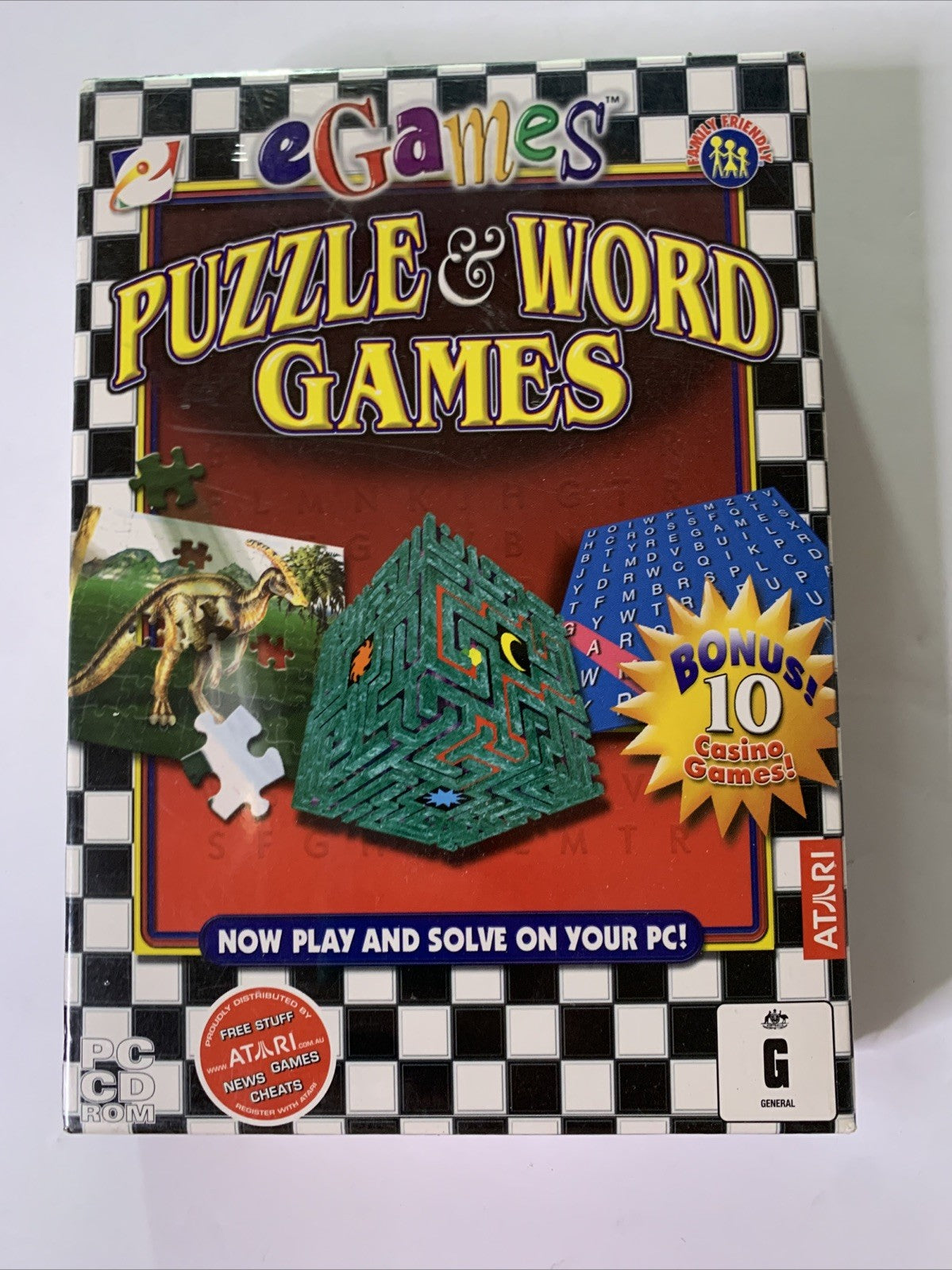 Puzzle & Word Games PC Windows CD-ROM Atari Brand NEW Sealed – Retro Unit