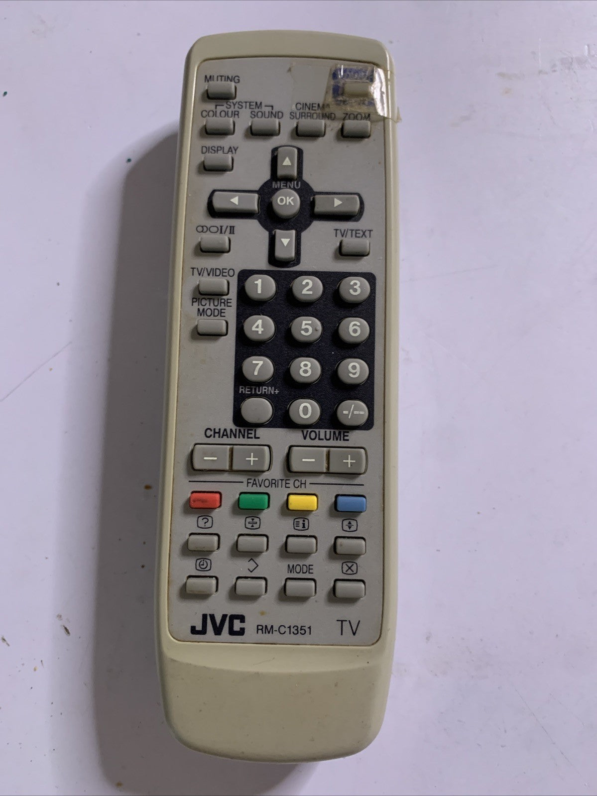 Genuine JVC RM-C1351 Remote Control For TV – Retro Unit