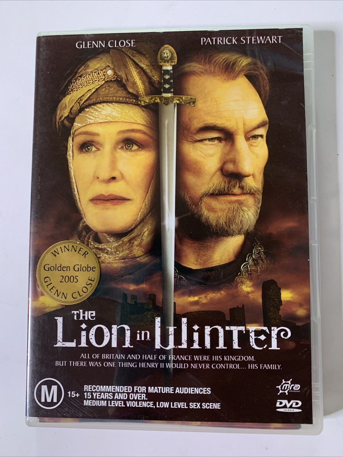The Lion In Winter (DVD, 2003) Patrick Stewart, Glen Close Region 4 ...