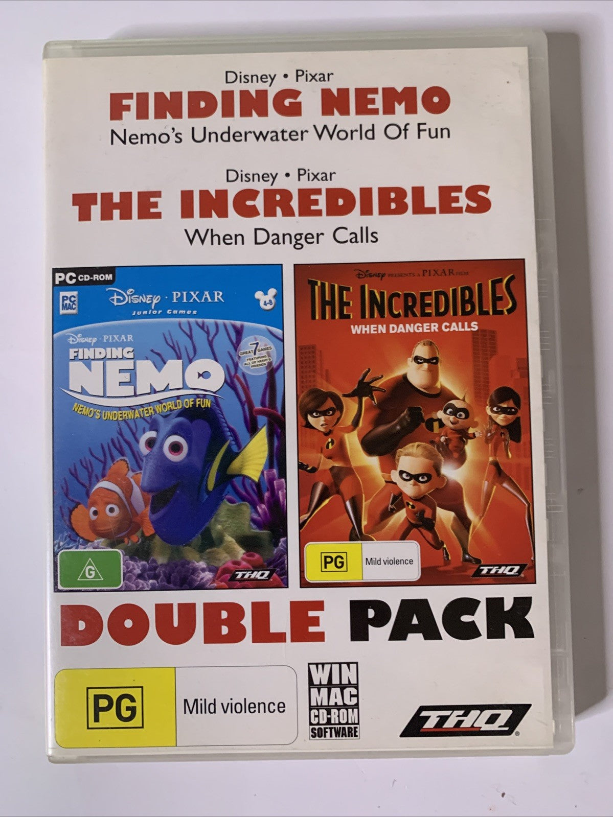 Finding Nemo / The Incredibles PC CD-ROM Windows Game – Retro Unit