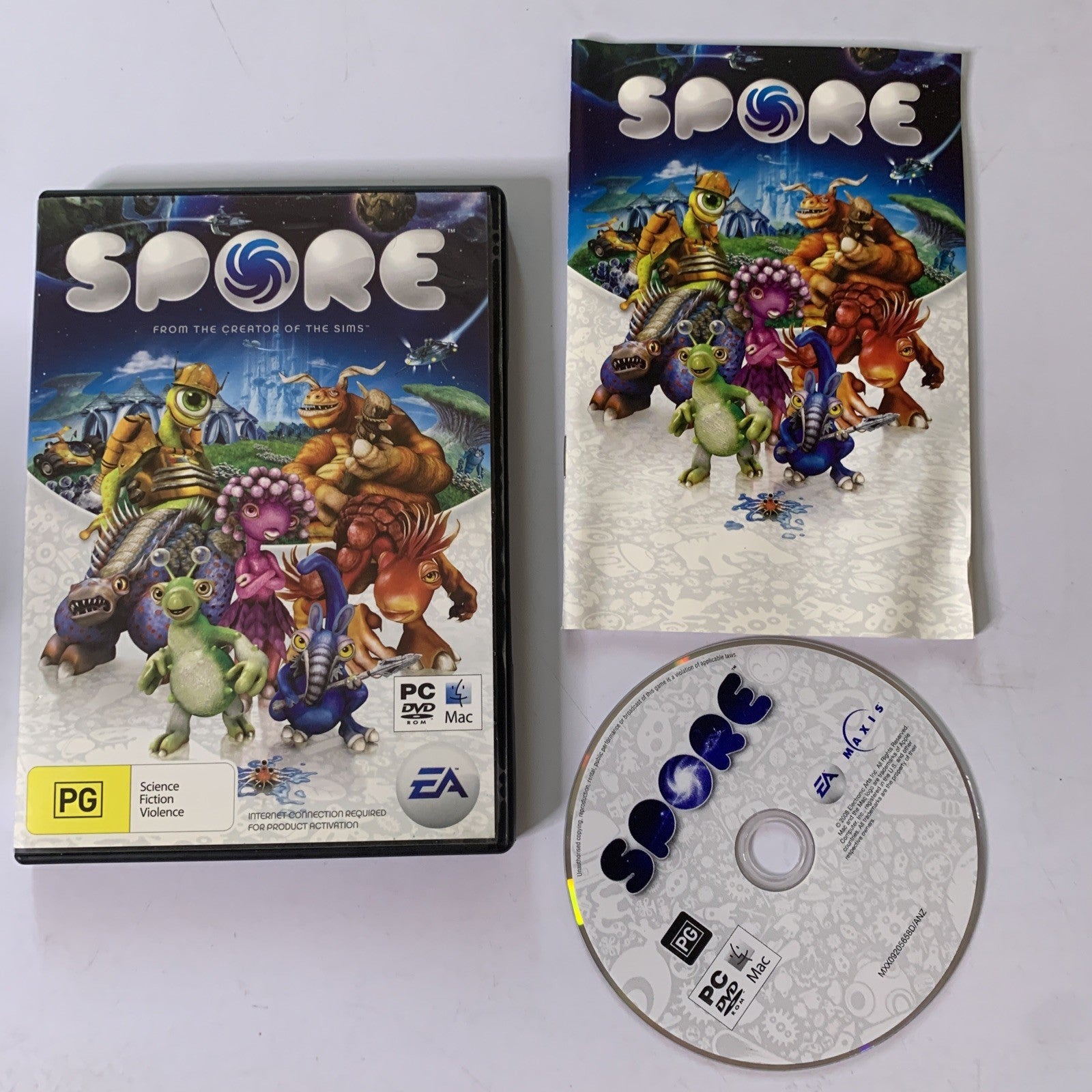 Spore PC DVD Windows Mac Game Complete – Retro Unit