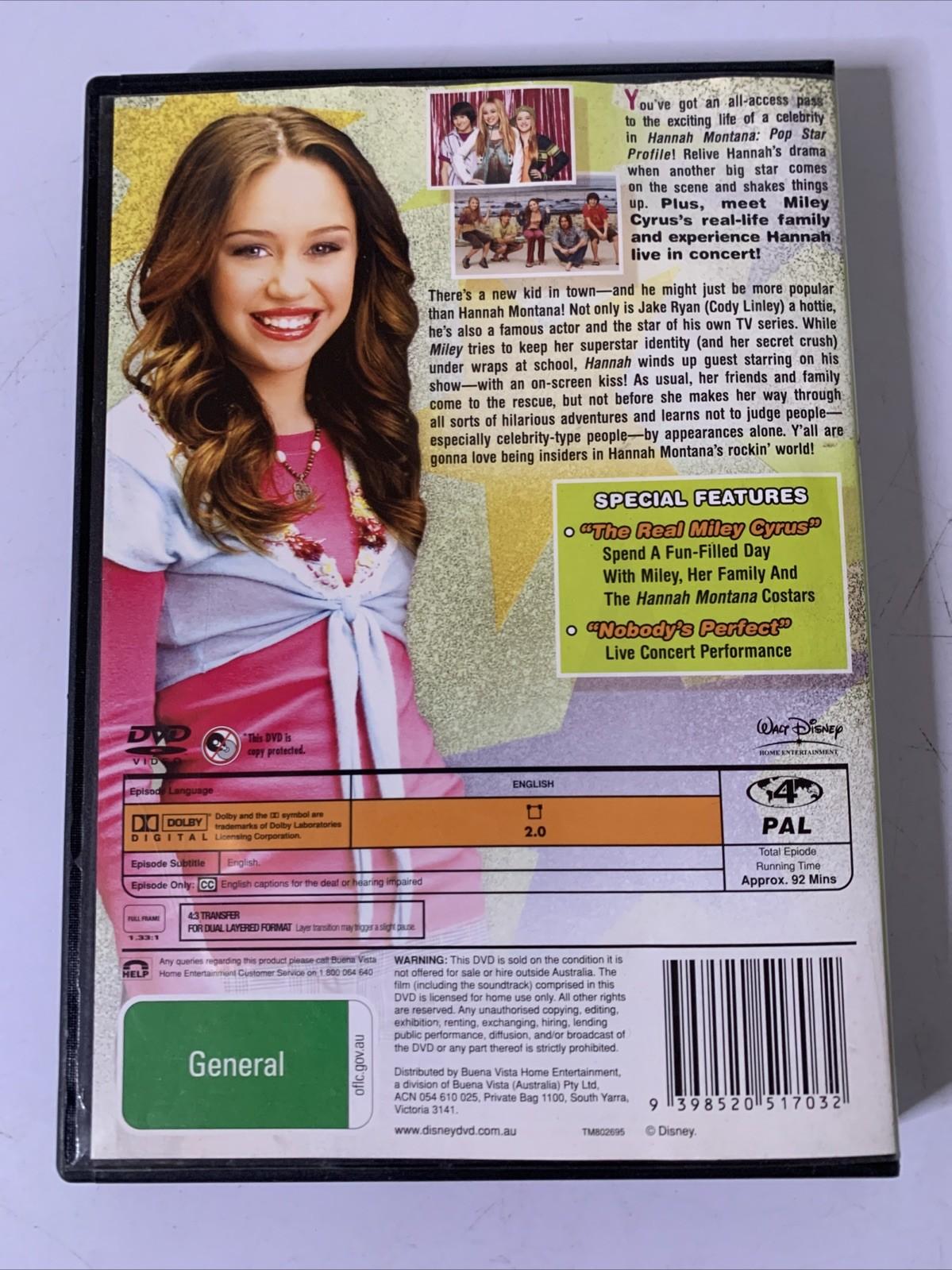 Hannah Montana: Pop Star Profile (DVD, 2006) Disney Miley Cyrus Region ...