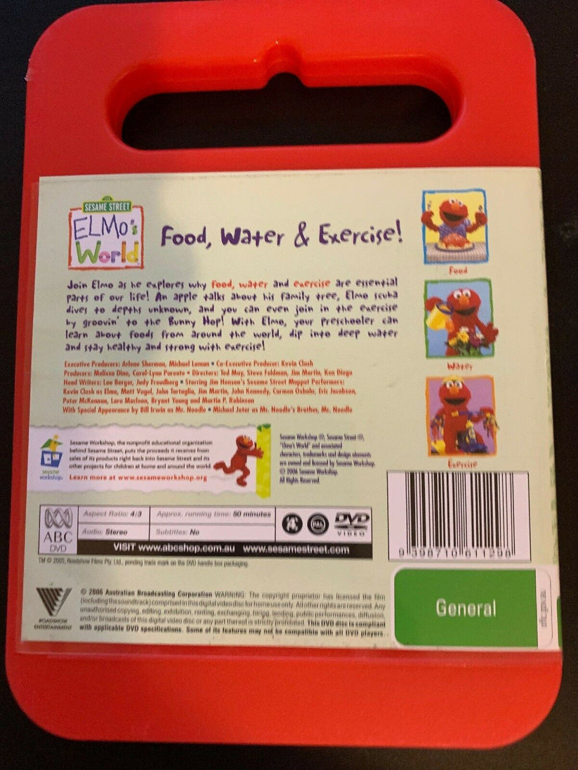 Sesame Street - Elmo's World - Food, Water & Exercise (DVD, 2006 ...