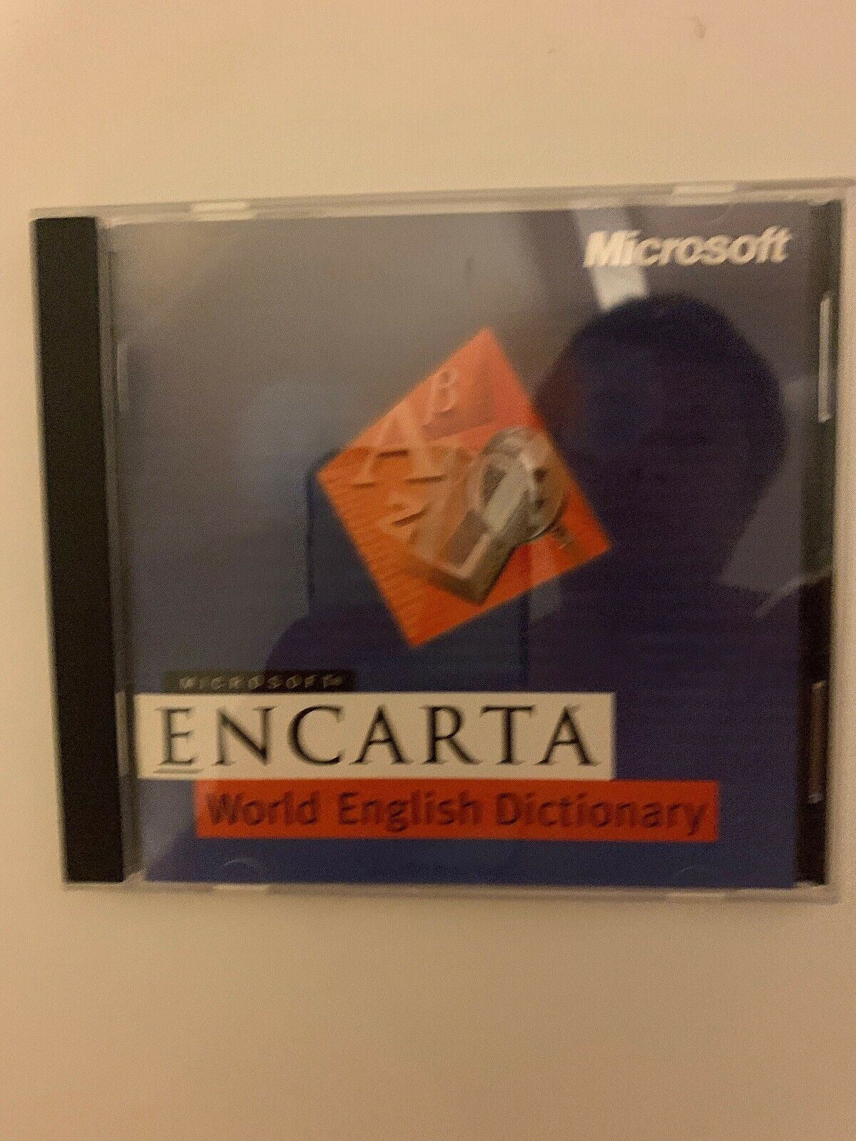Microsoft Encarta World English Dictionary (1999) PC Cdrom Vintage ...