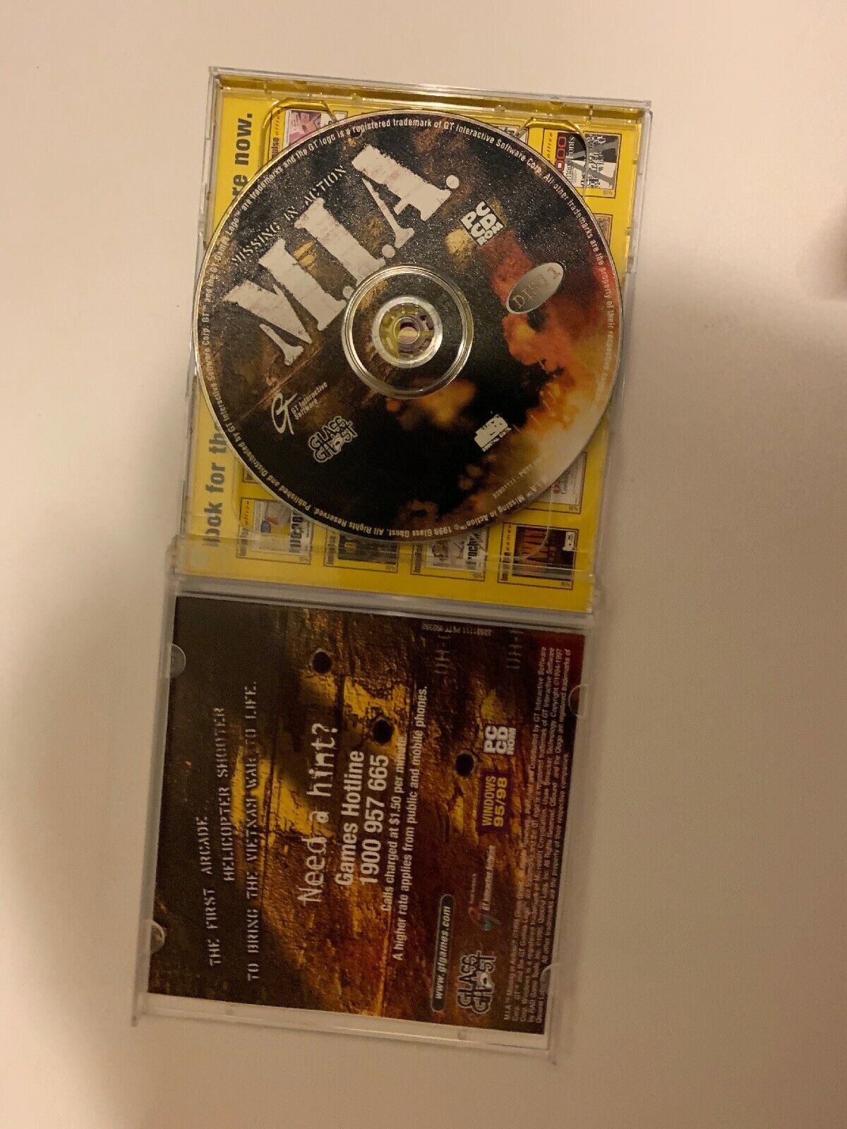 M.I.A Missing In Action (1995) PC Cdrom Windows 95 Vintage Retro Helic ...