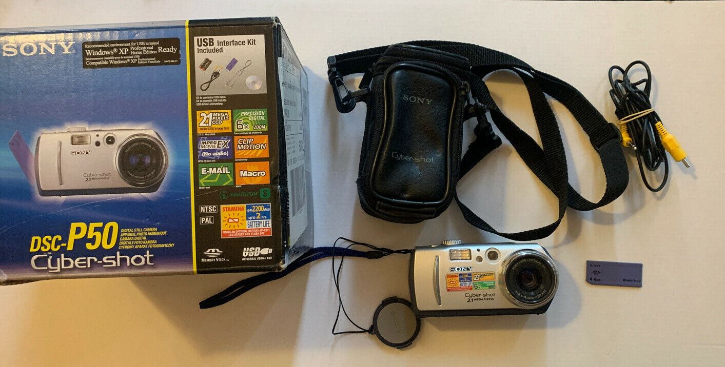 Sony Cyber-shot DSC-P50 2.1MP Digital Camera - Silver – Retro Unit