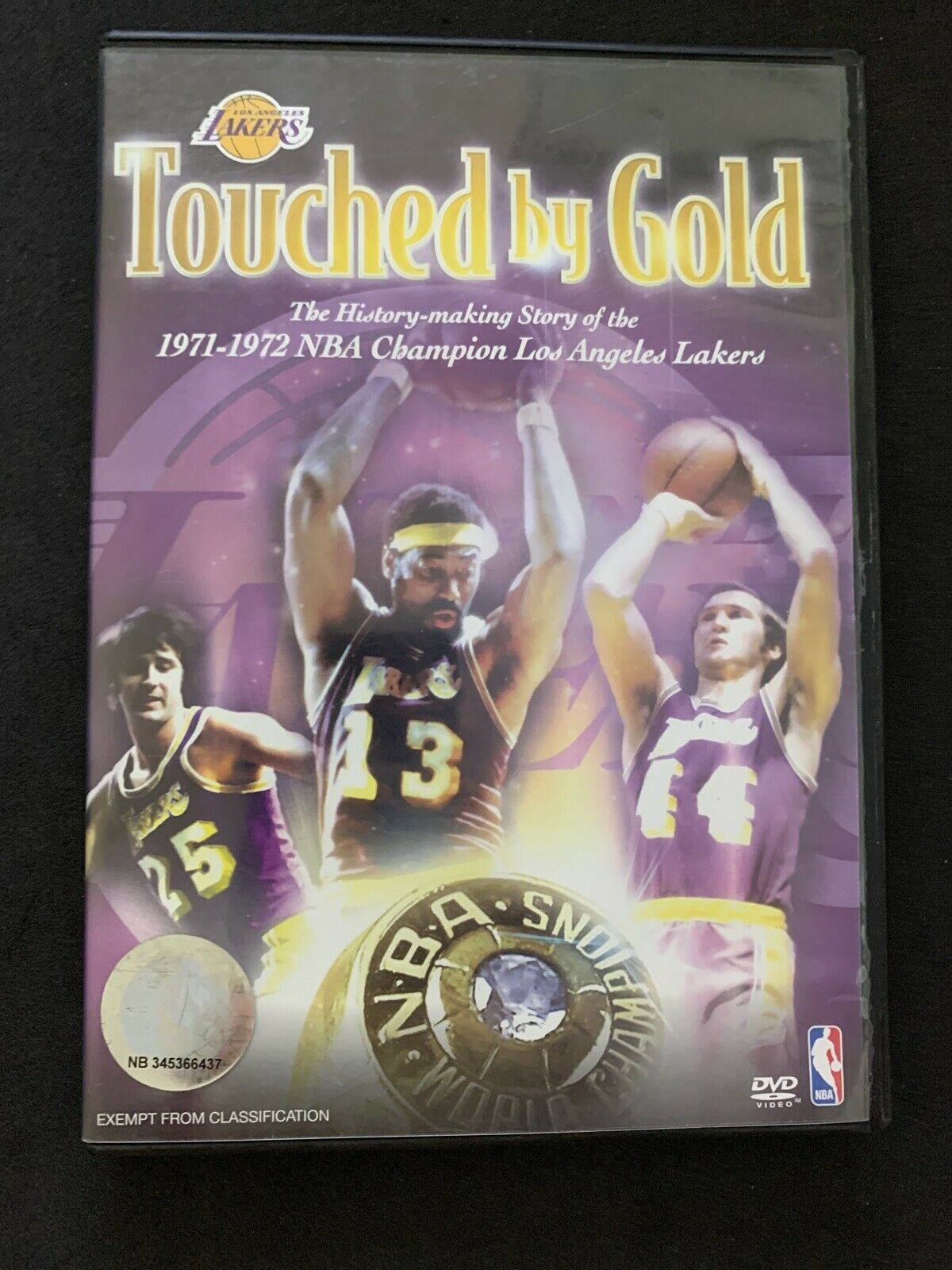 NBA - Los Angeles Lakers 1971-72 Touched By Gold DVD Region 4 – Retro Unit
