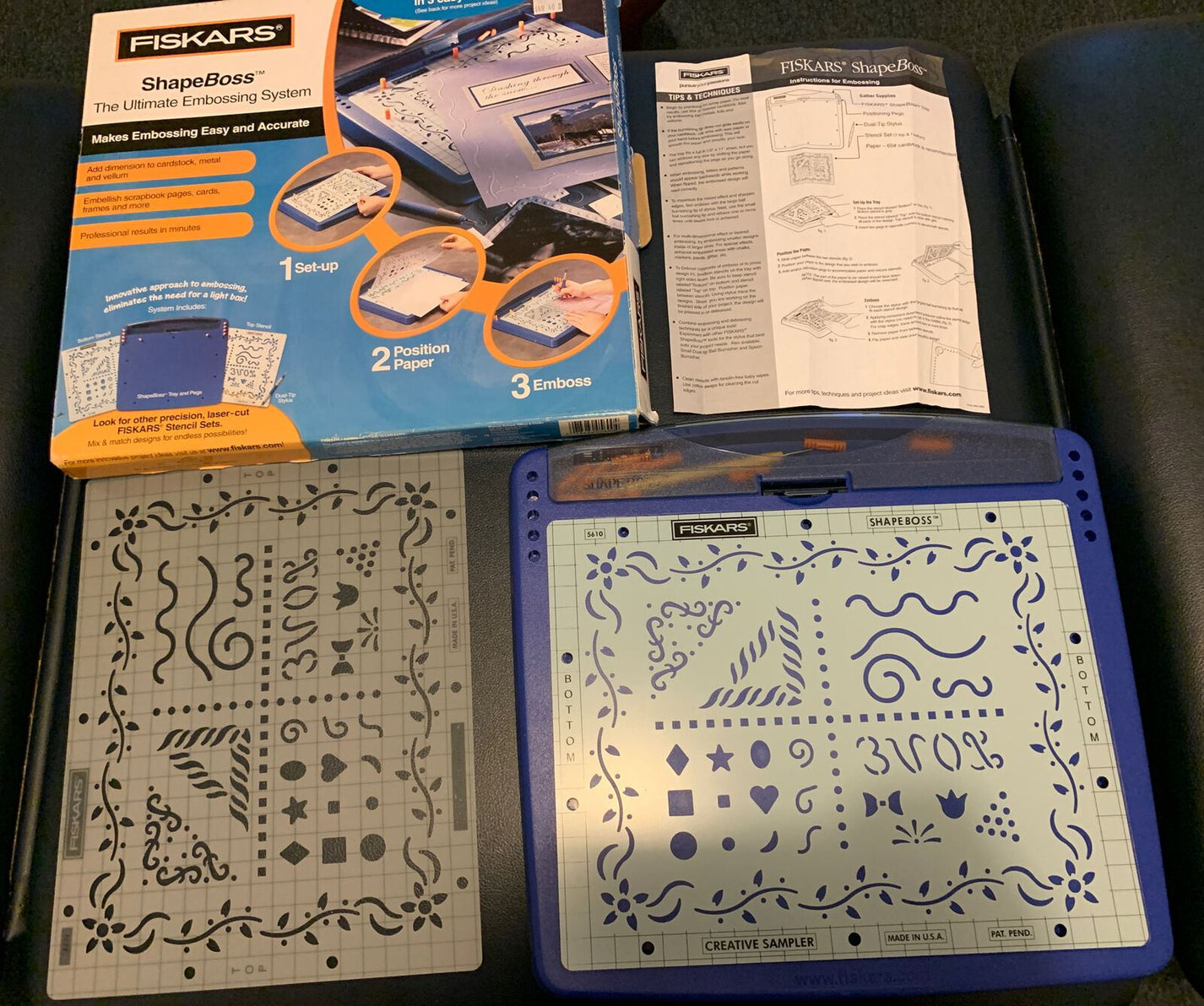 FISKARS ShapeBoss The Ultimate Embossing System – Retro Unit