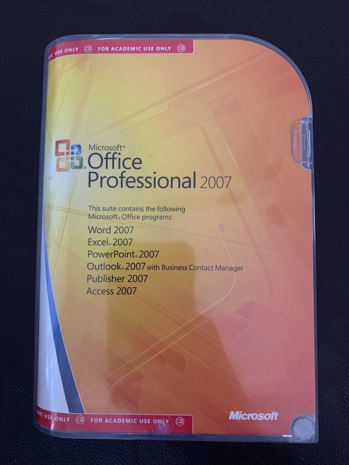 Microsoft Office Professional 2007 For Academic Use PC DVDROM – Retro Unit