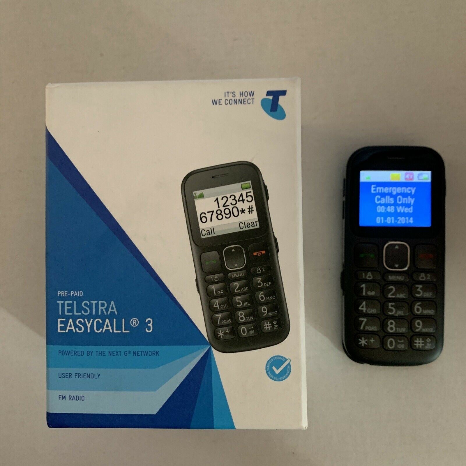 Telstra EasyCall 3 ZTE T303 Senior Big Button Mobile Phone (Locked to ...