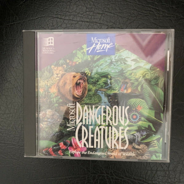 Microsoft Dangerous Creatures - PC Windows CDROM 1994 – Retro Unit