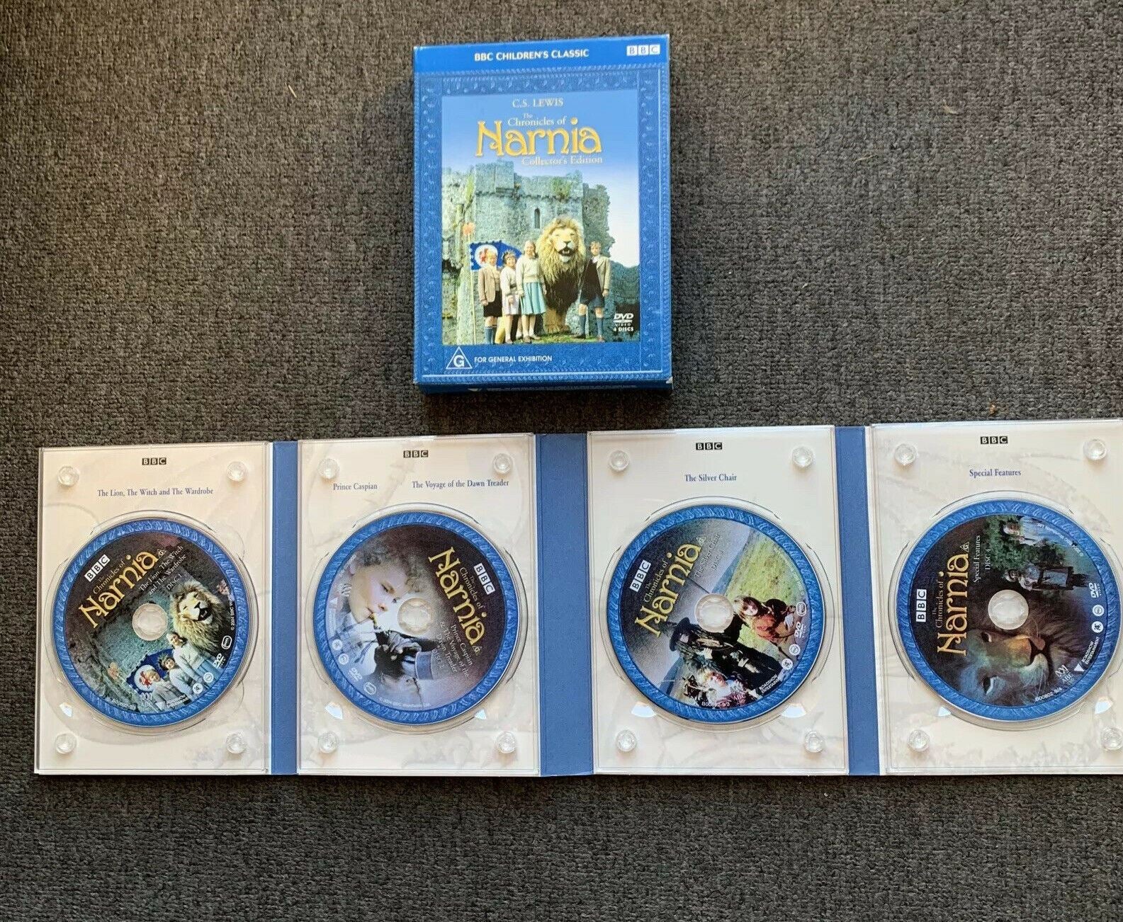 The Chronicles Of Narnia: Complete Collection (DVD, 1988, 4-Disc) BBC ...