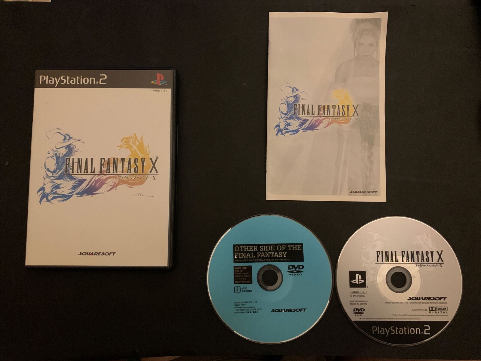 Final Fantasy X - PS2 NTSC-J Japan RPG Game w Documentary DVD + Manual ...