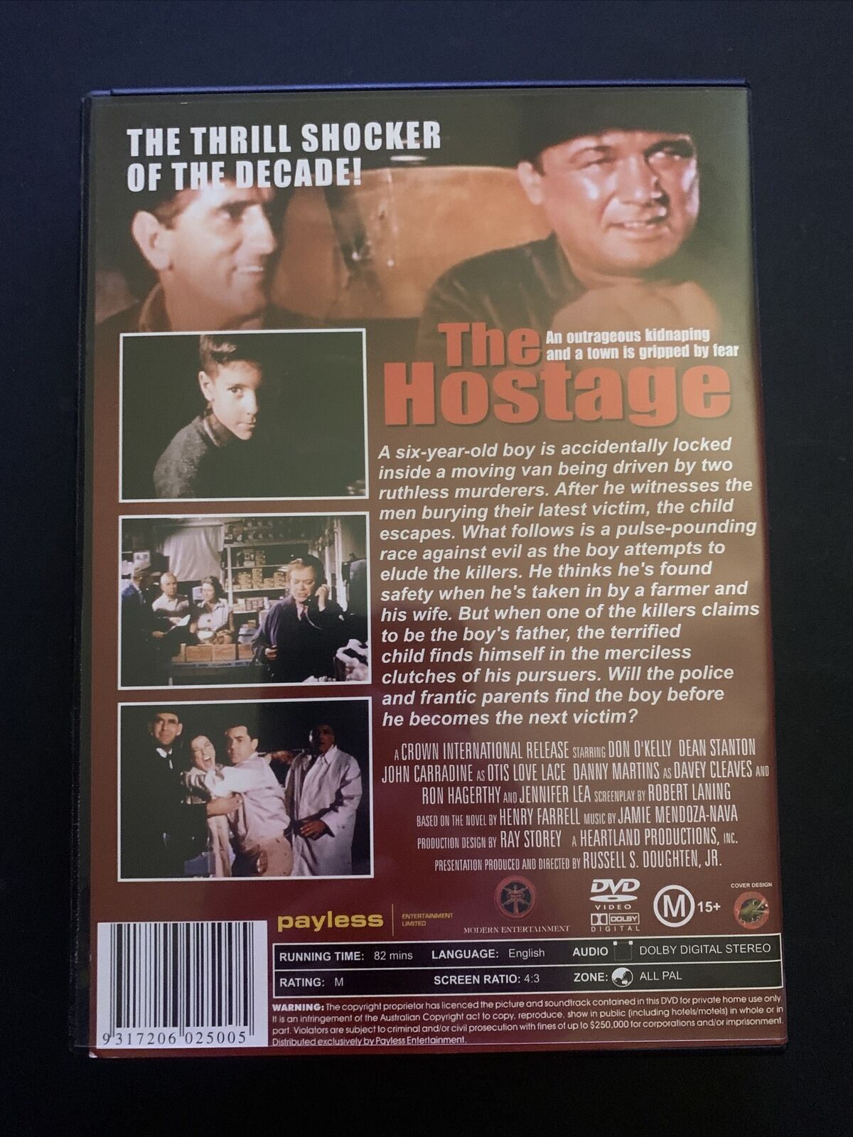 The Hostage (DVD, 1967) Don Kelly, Harry Dean Stanton, John Carradine ...