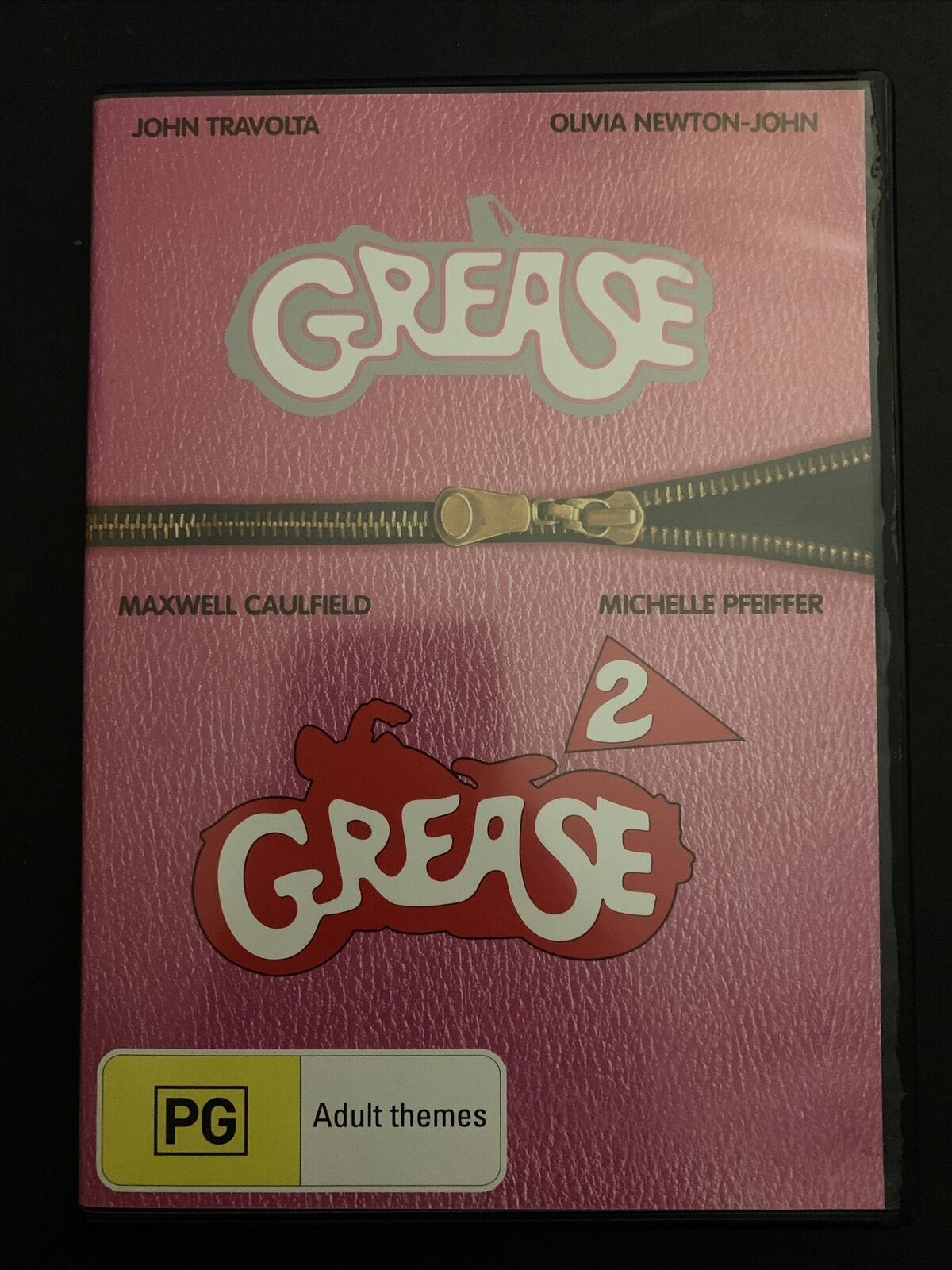Grease 1 & 2 (DVD, 1982, 2-Disc Set) Olivia Newton-John, John Travolta ...