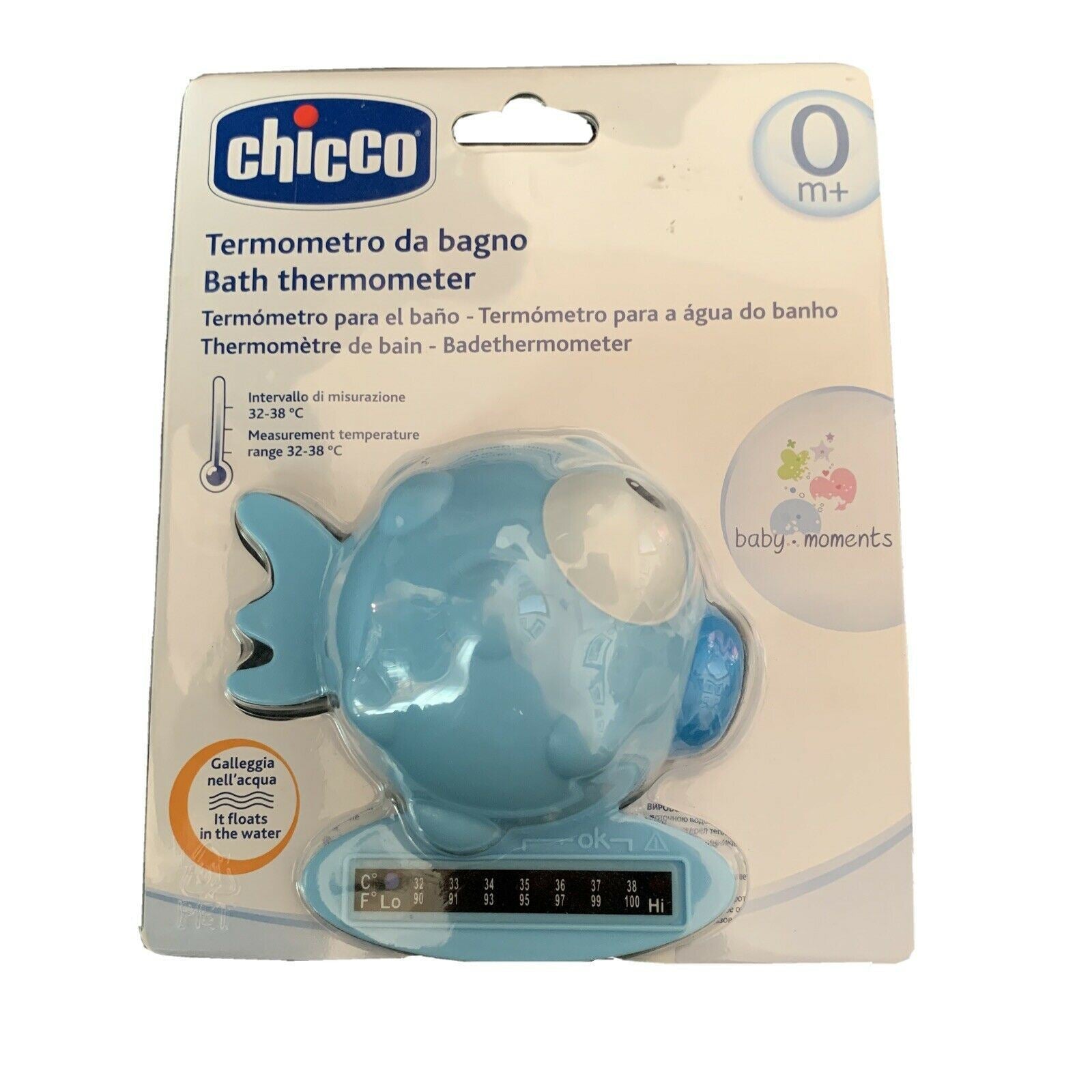 CHICCO Bath Thermometer: Fish - Blue – Retro Unit