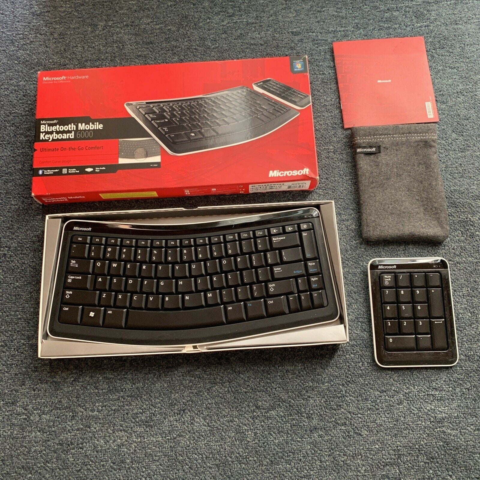 Microsoft Bluetooth Mobile Keyboard & Keypad 6000 – Retro Unit