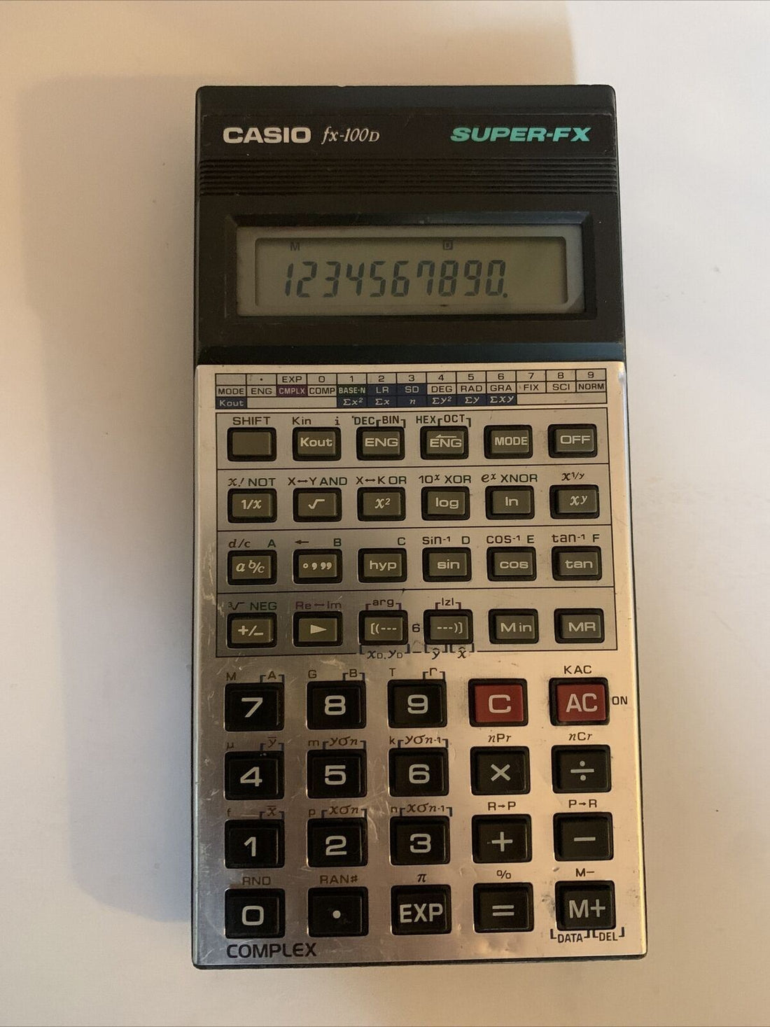Vintage Casio fx-100D Super-FX Calculator – Retro Unit