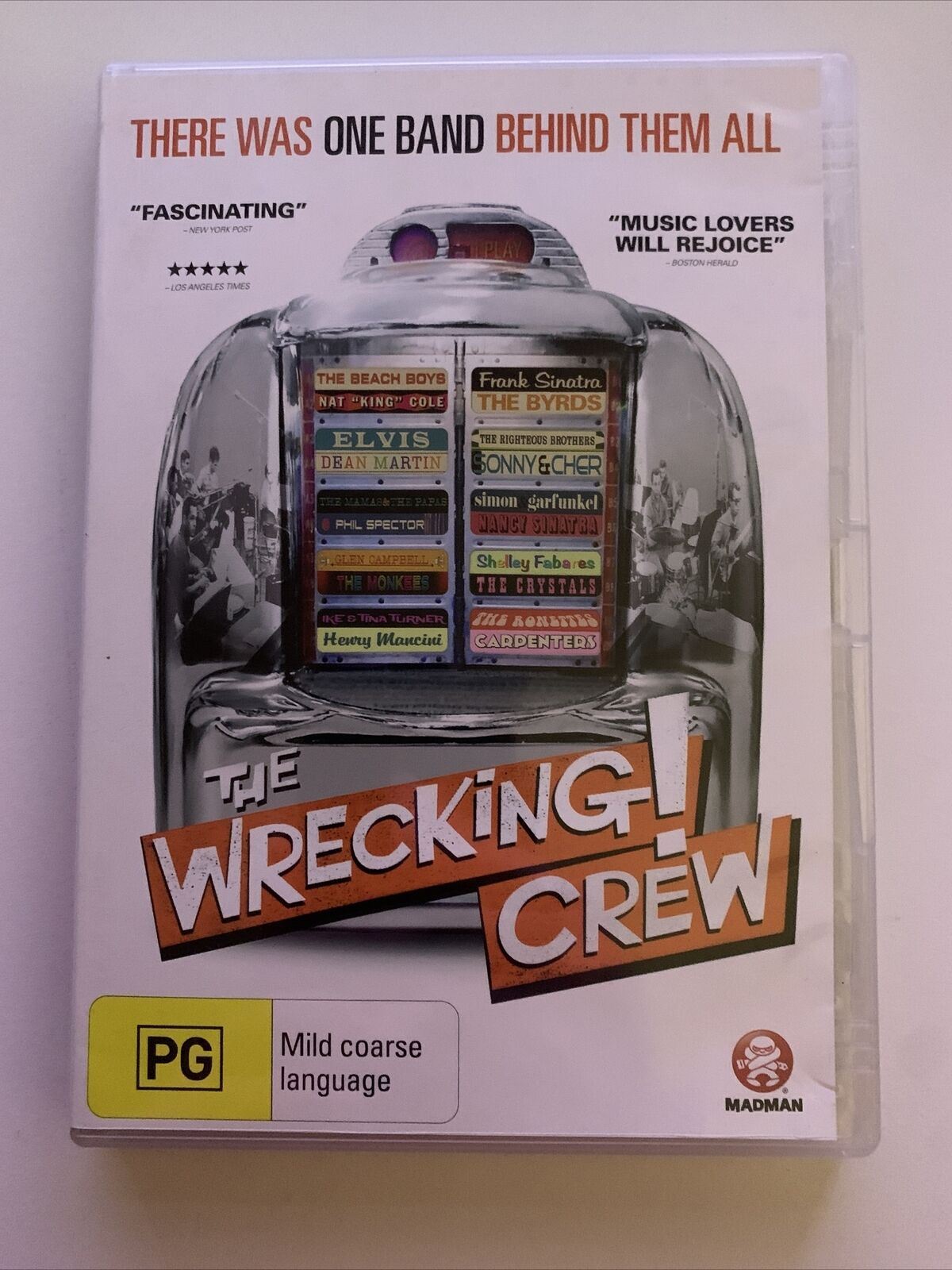 The Wrecking Crew (DVD, 2008) Beach Boys, Cher, Sinatra, Dean Martin ...