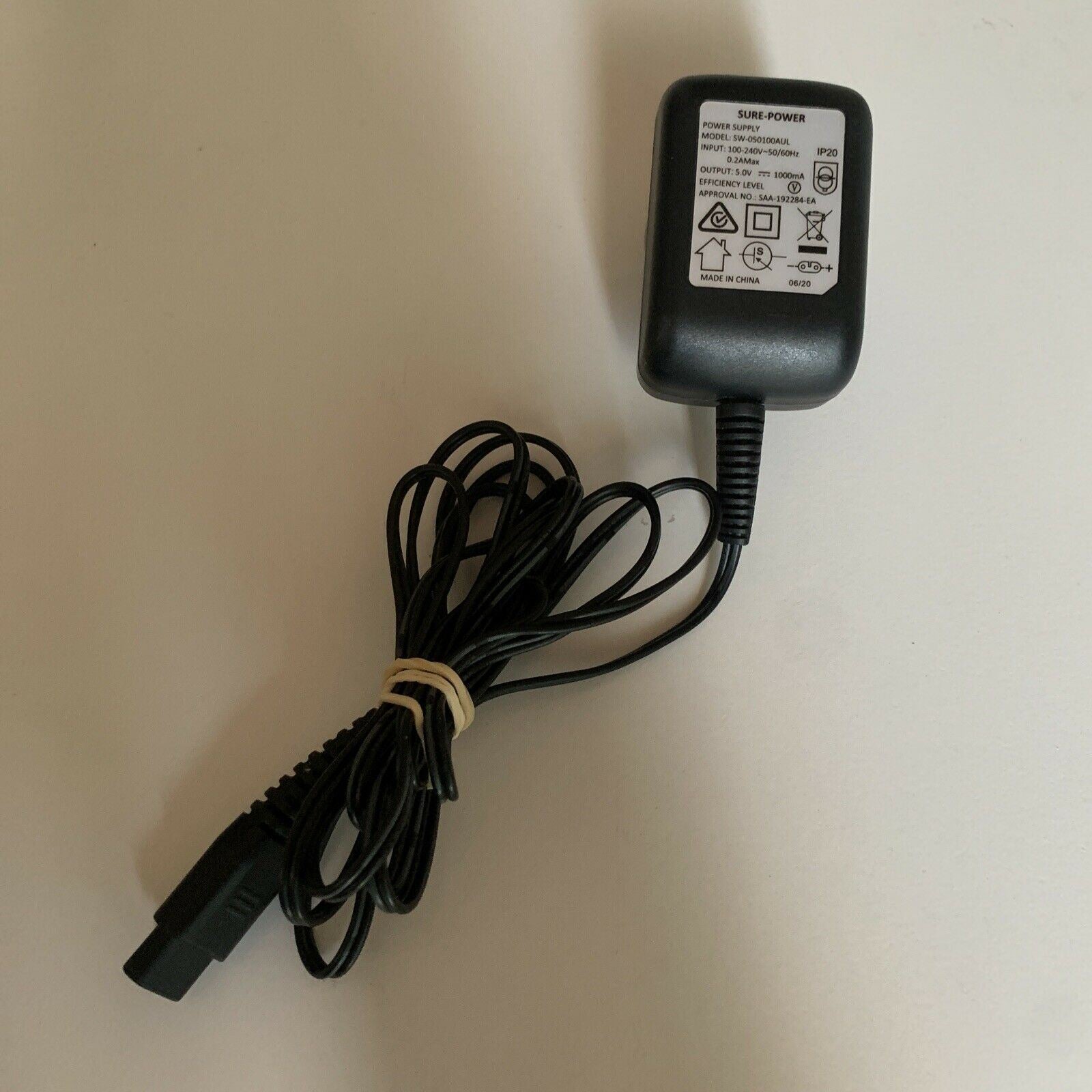 Sure Power AC Adapter 5V 1000mA SW-050100AUL for Shaver – Retro Unit
