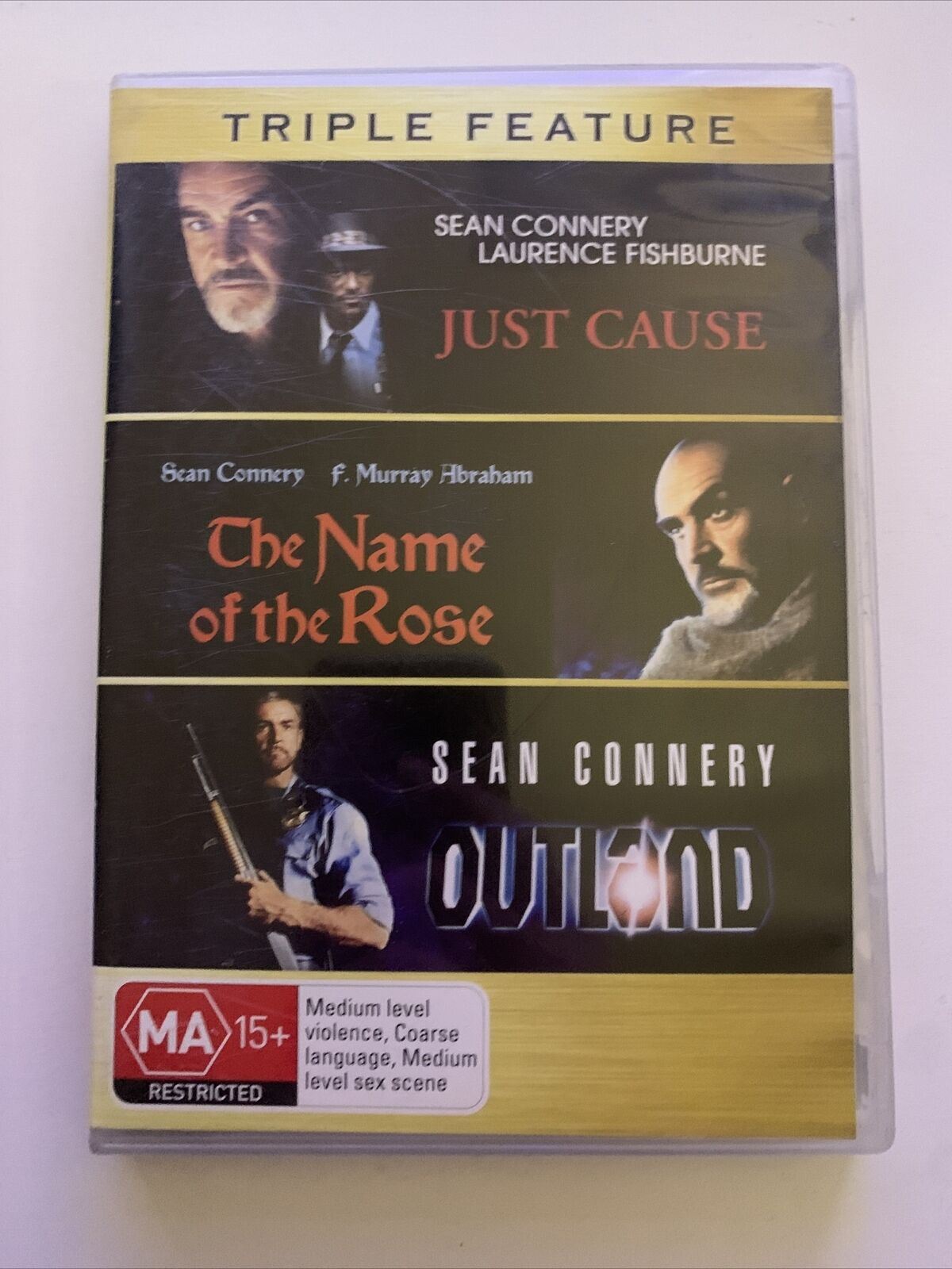 Name Of The Rose / Outland / Just Cause (DVD) Sean Connery 3x Movie. R ...