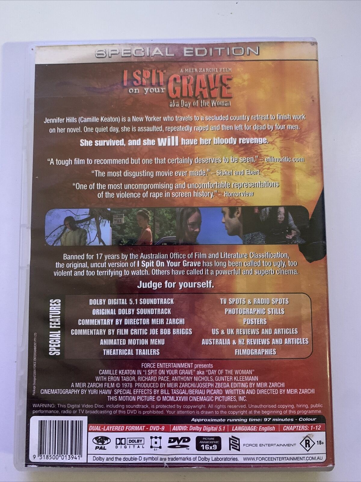 I Spit On Your Grave - Special Edition (1978) Camille Keaton, Eron Tab ...