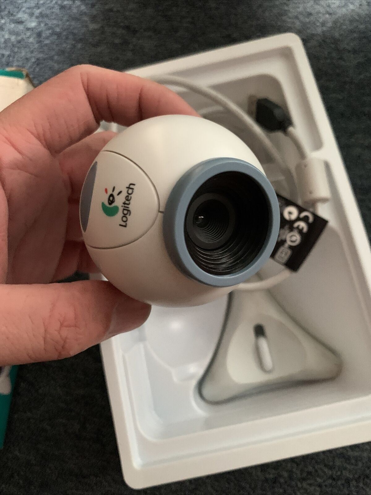 Vintage Logitech QuickCam Express Webcam USB – Retro Unit