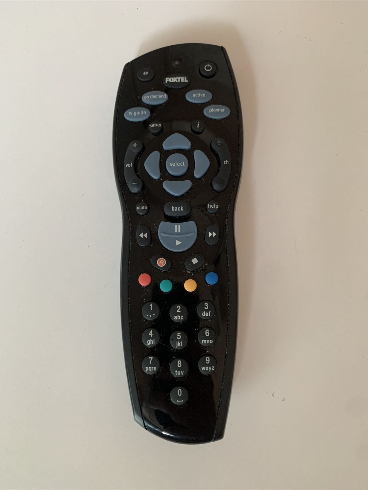 Genuine FOXTEL iQ2 Remote Control - Black RC16704102/02B – Retro Unit