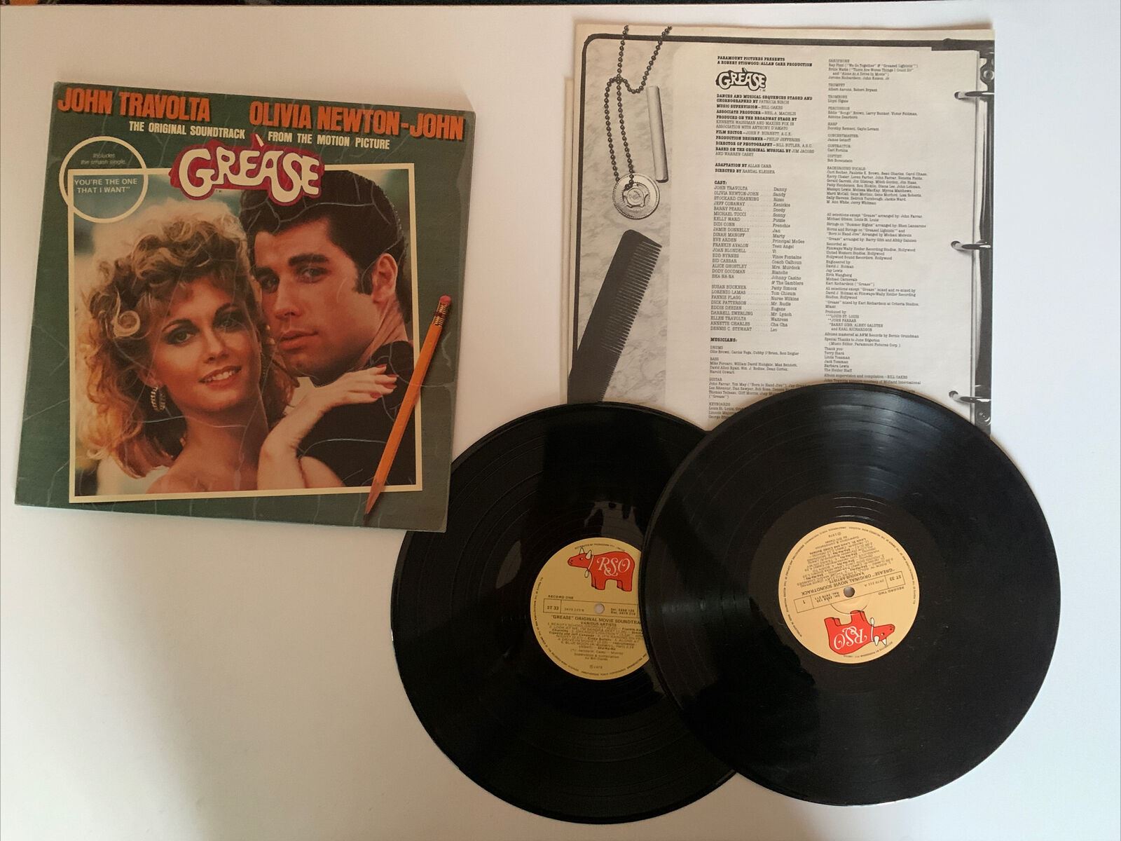Grease - The Original Motion Picture Soundtrack Vinyl 2-Records 1978 ...
