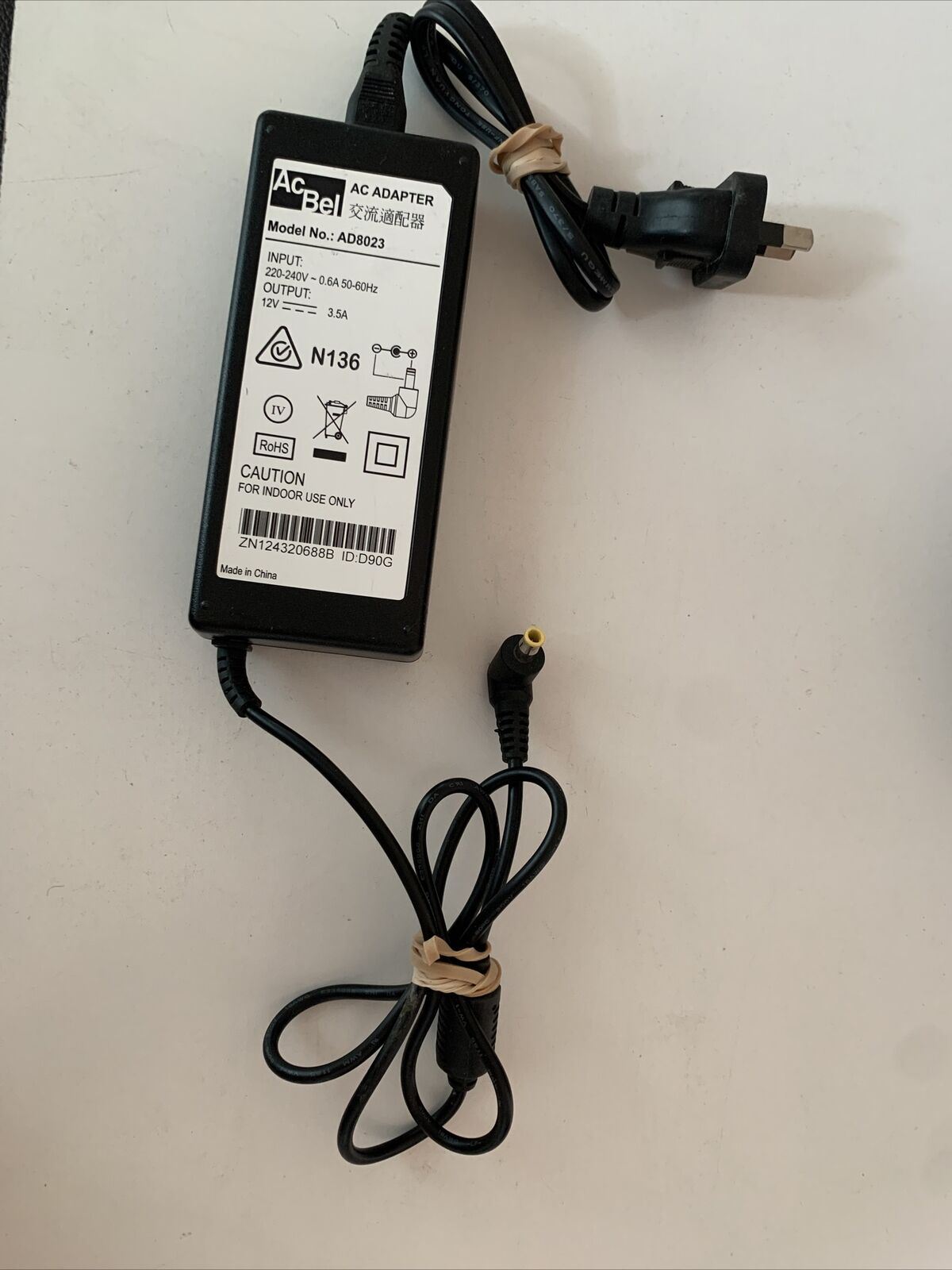 Foxtel AcBel AC Adapter AD8023 Power Supply 12V 3.5A – Retro Unit