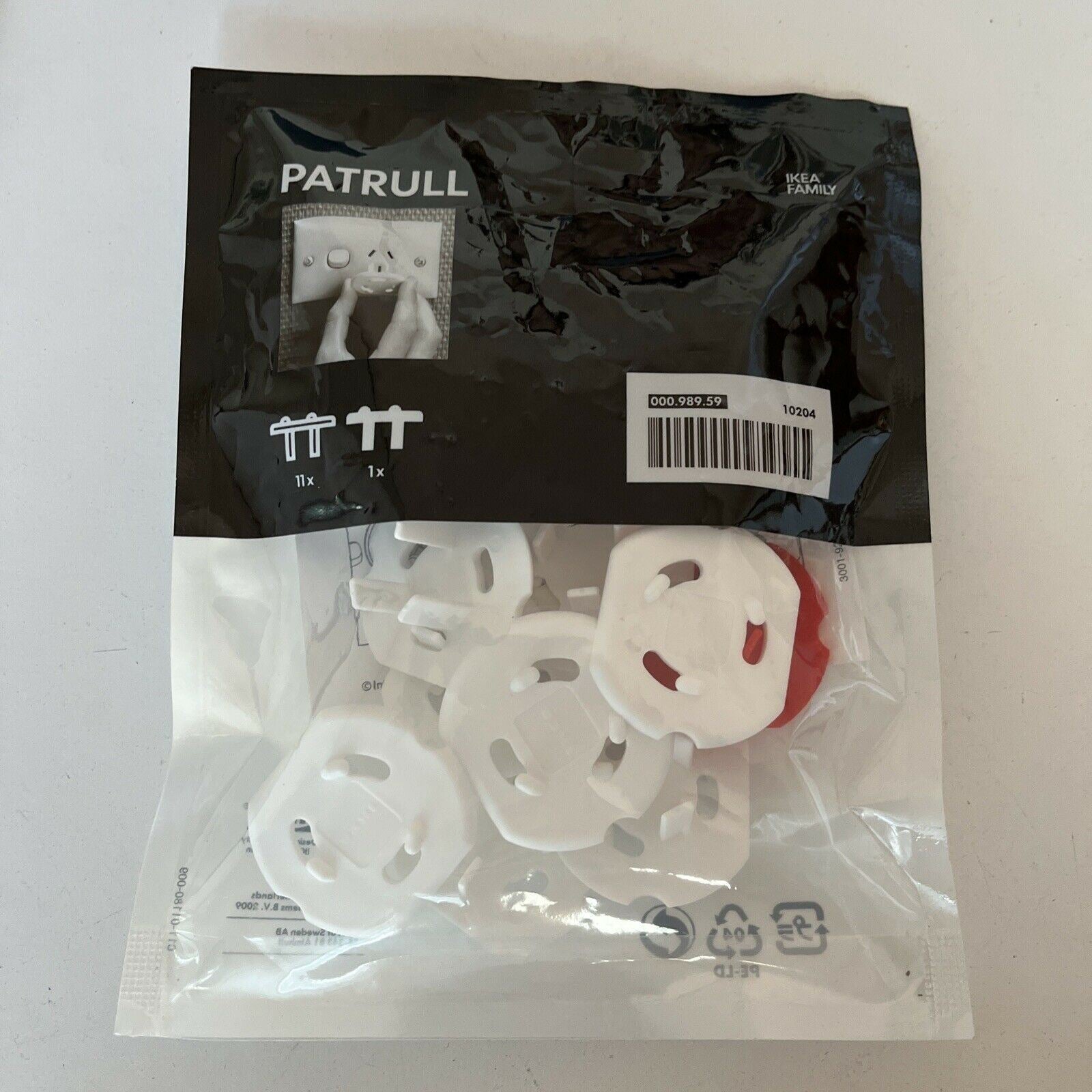 IKEA 12pcs/Pack Home Safety Electric Plug for Child Proof White PATRUL ...