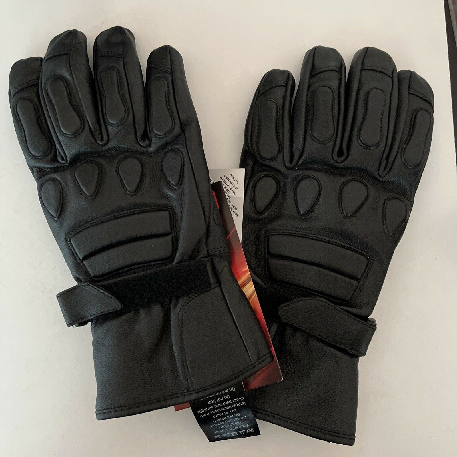 Torque Padded Leather Motorcycle Gloves M Size – Retro Unit