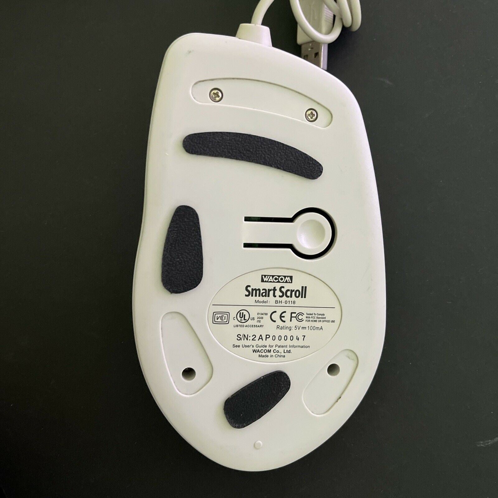 Wacom Smart Scroll Trackball BH-0118 *Works on Win 95/98/XP/7 Only* – Retro Unit