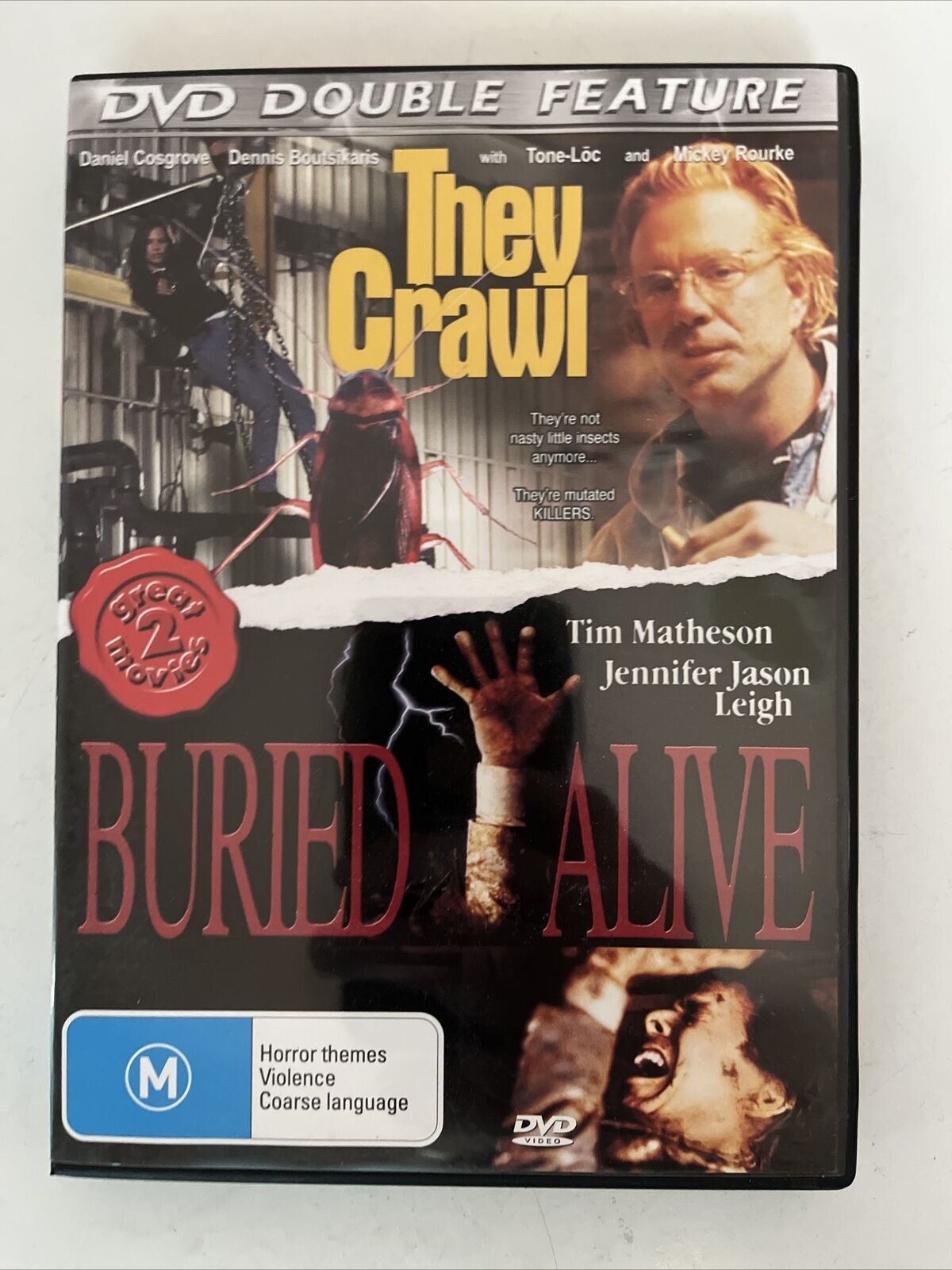 They Crawl / Buried Alive (DVD) Horror - Daniel Cosgrove, Jennifer Jas ...