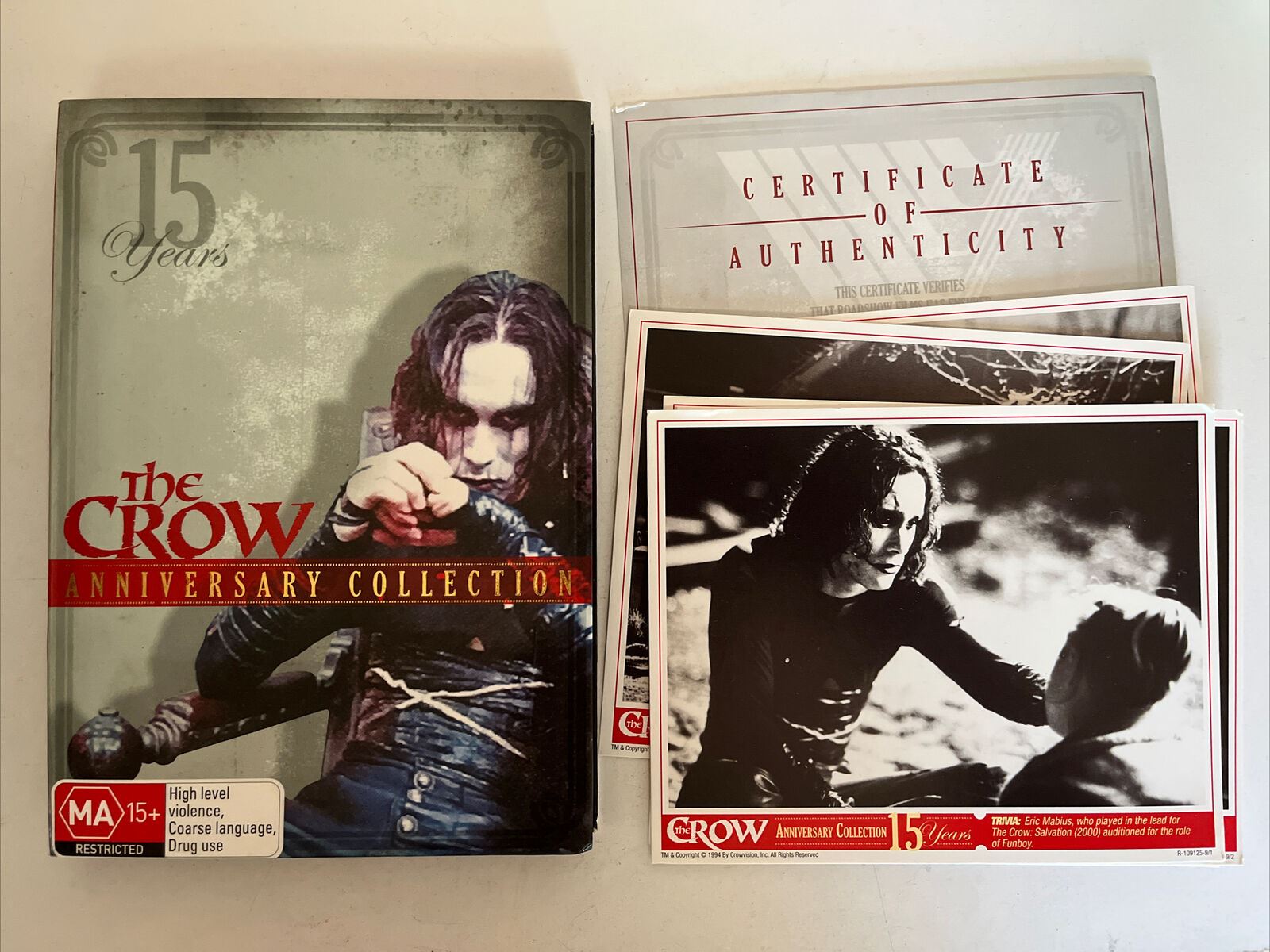 The Crow - Anniversary Collection (DVD, 1994) Brandon Lee. Region 4 ...