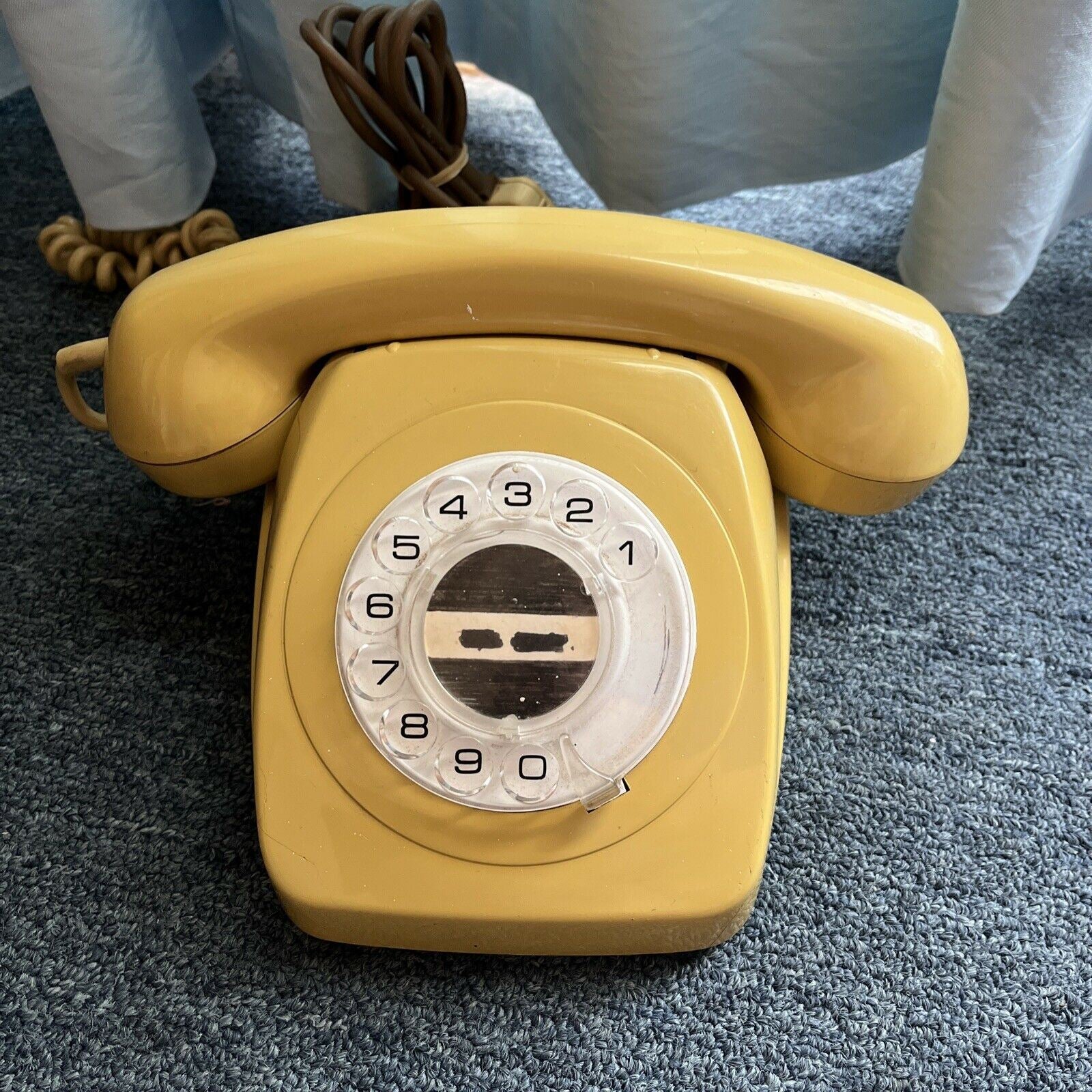 Vintage Australian Telecom Rotary Dial Phone - CREAM Telephone Working ...