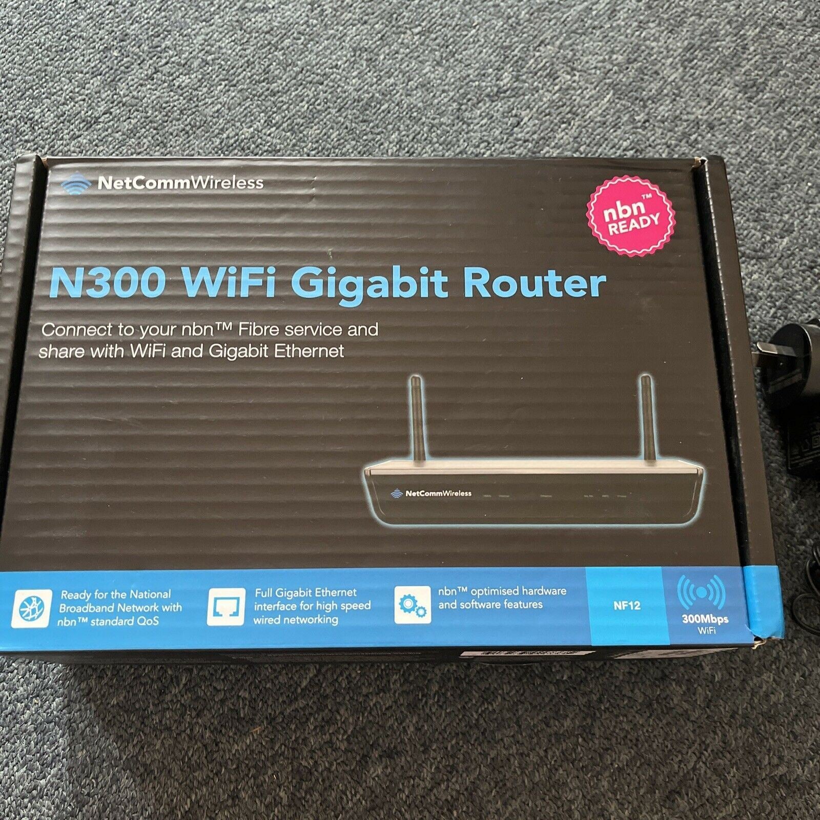 Netcomm Wireless NF12 N300 Wifi Gigabit Router NBN Ready – Retro Unit