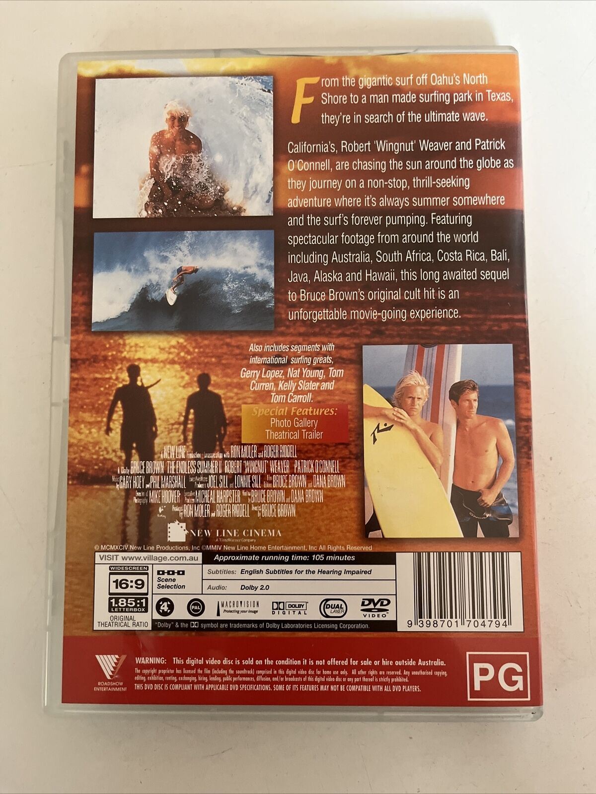 The Endless Summer 2 (DVD, 1994) Robert 'Wingnut' Weaver, Patrick O'Co ...