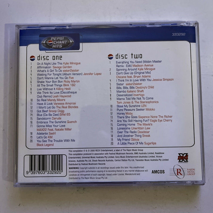 Pepsi Chart Hits: Best of 2000 (CD, 2-Disc Compilation) – Retro Unit