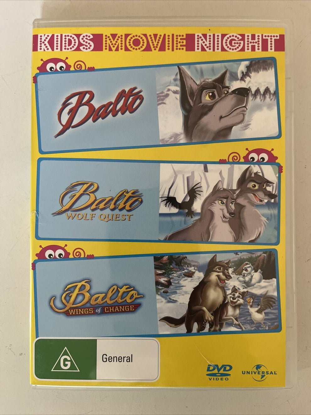 Balto / Balto II Wolf Quest / Balto III: Wings of Change (DVD) Region ...