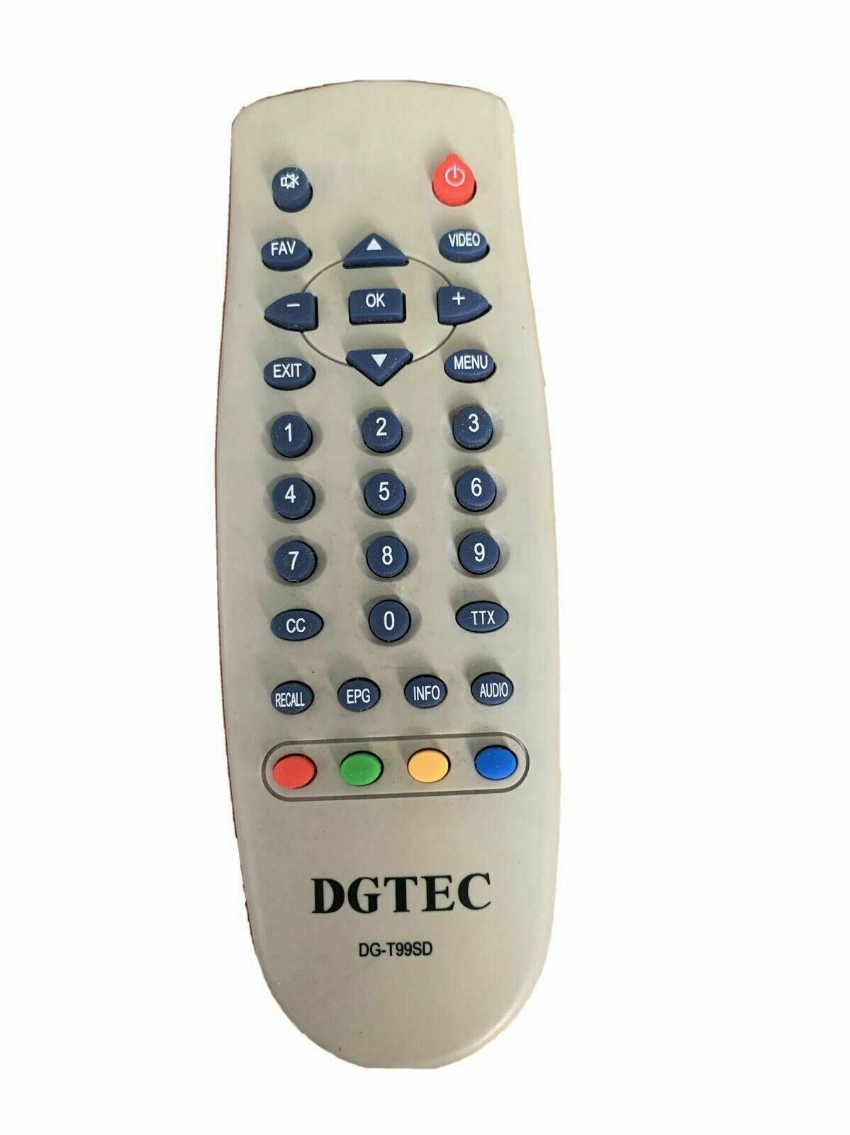 Genuine DGTEC DG-T99SD Remote Control (missing battery cover) – Retro Unit