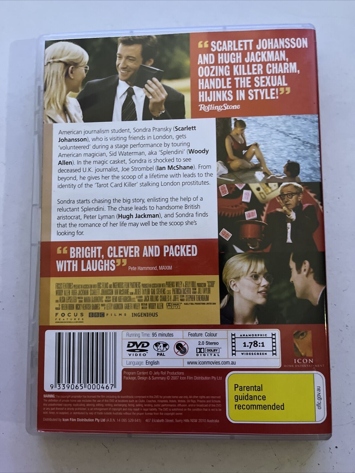 Scoop (DVD, 2006) Scarlett Johansson, Woody Allen, Hugh Jackman. Regio ...